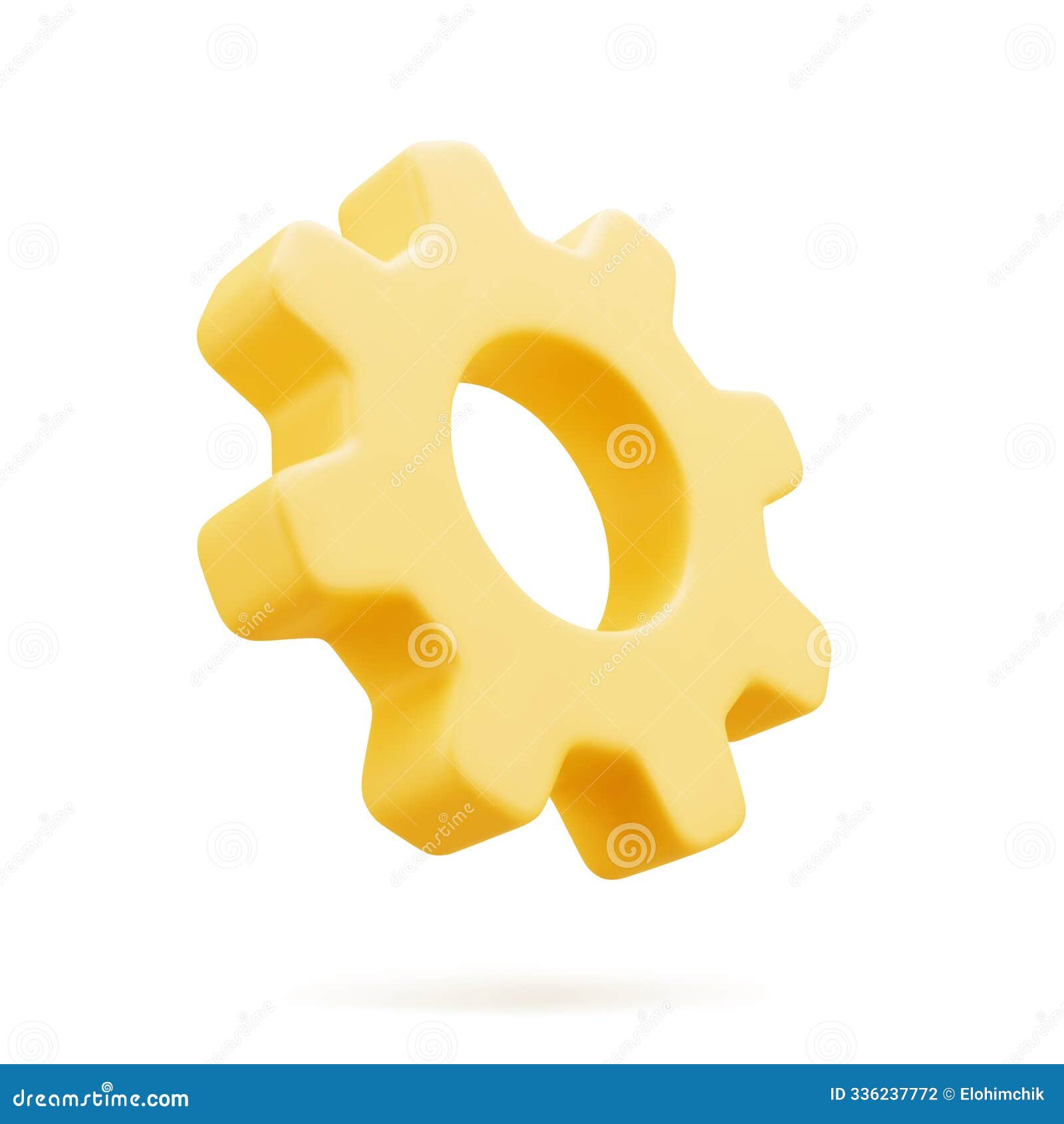 3d Realistic Gear Icon Vector Illustration Stock Illustration ...