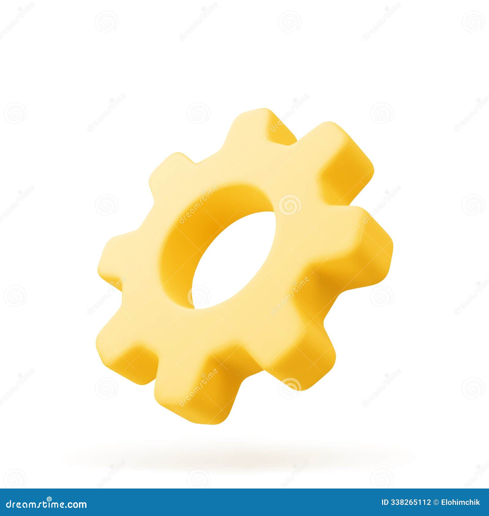 3d Realistic Gear Icon Vector Illustration Stock Illustration ...