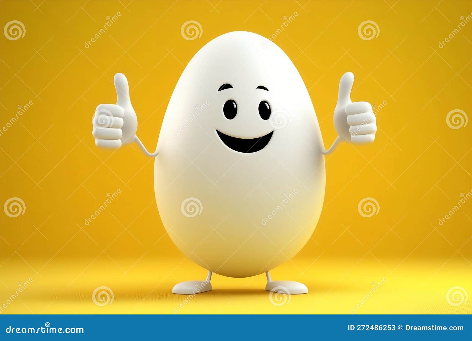 Easter Egg Character. Cute Adorable Easter Background. Generative Ai ...