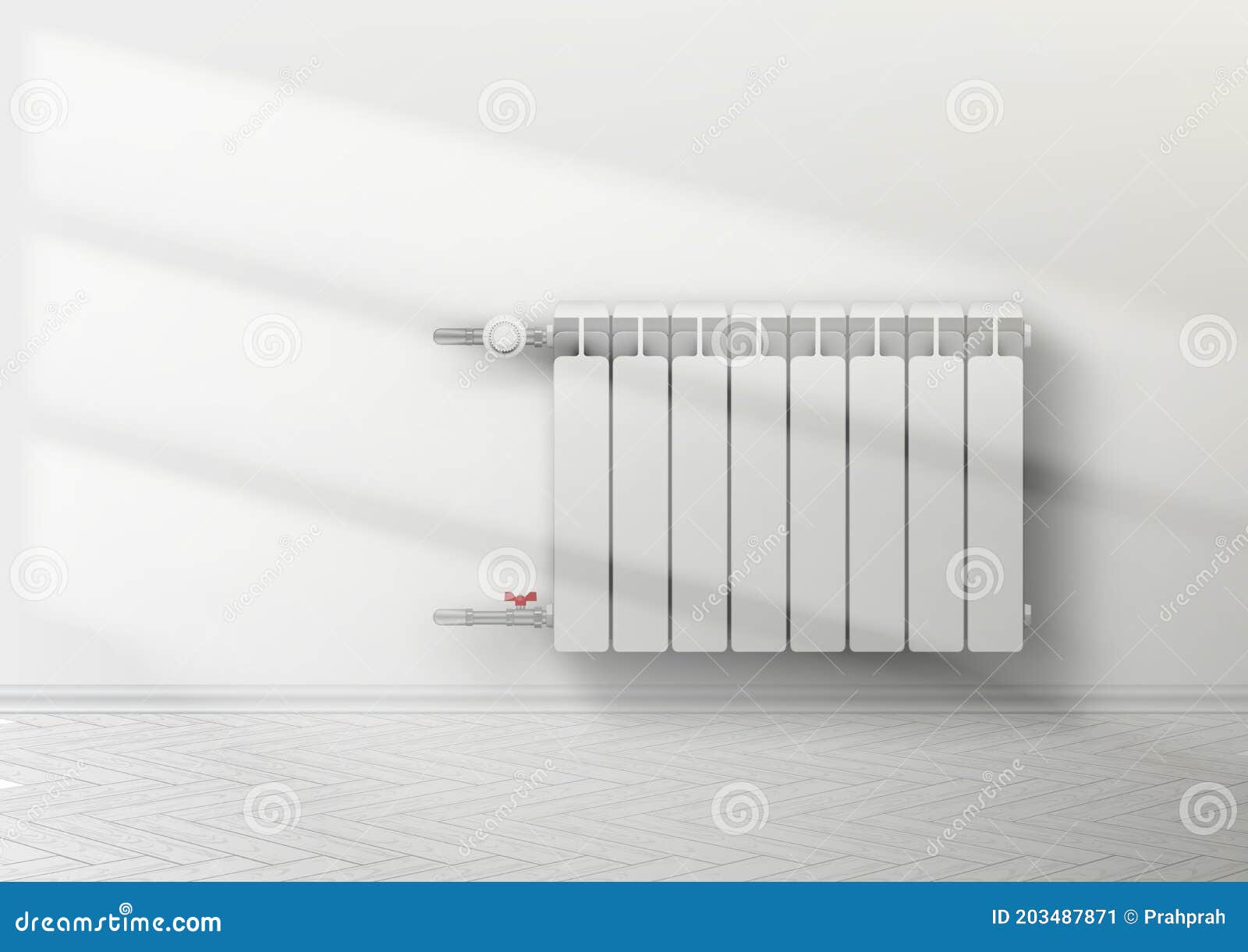 Bimetallic Radiator Heater Promo Banner Vector | CartoonDealer.com ...