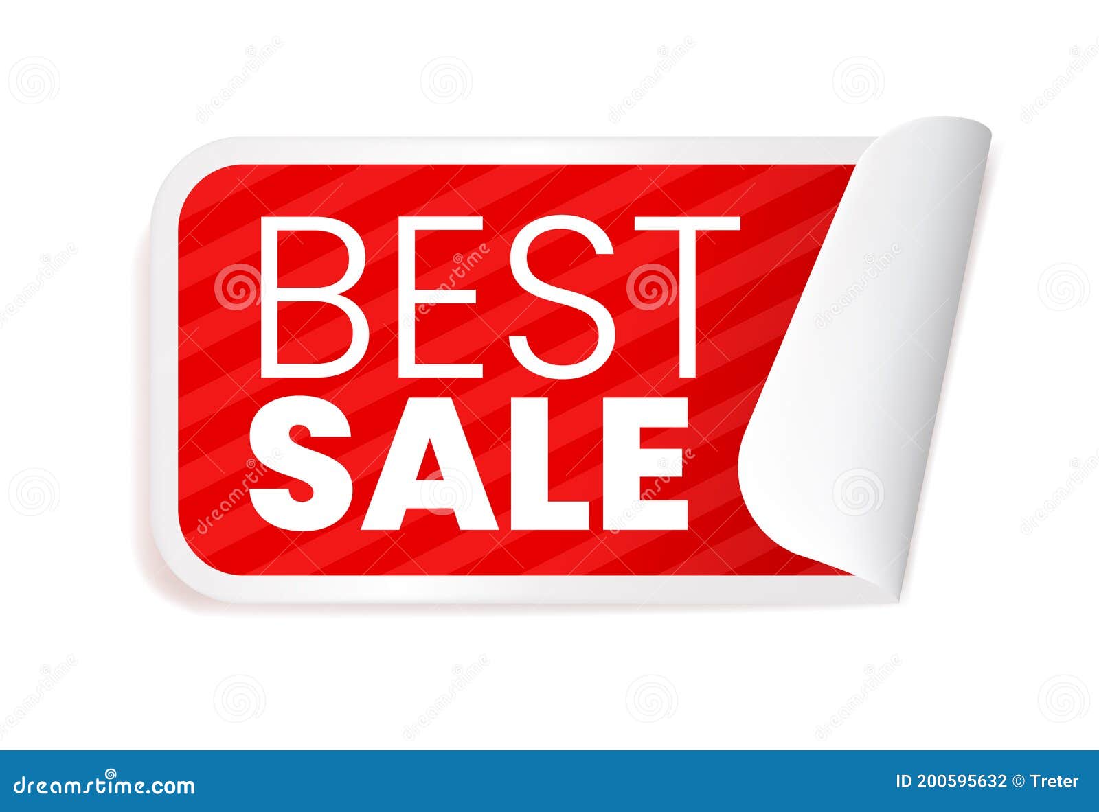 3D Realistic High Quality Red Labels on White Background Stock Vector ...