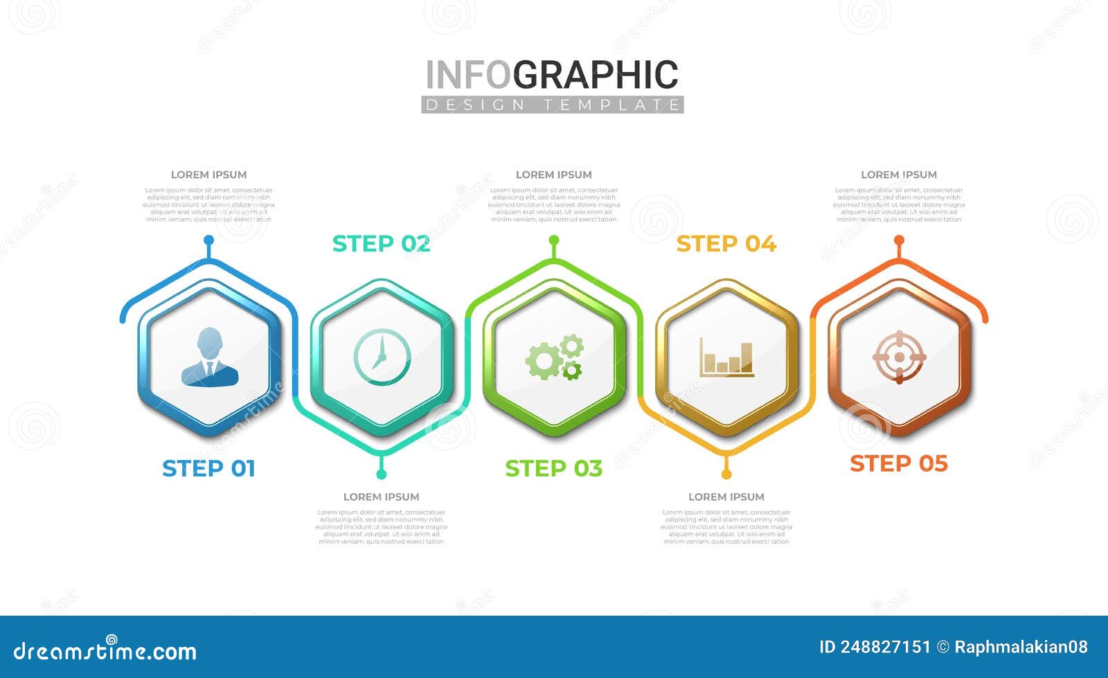 Realistic Infographic Elements Posters Vector Illustration ...