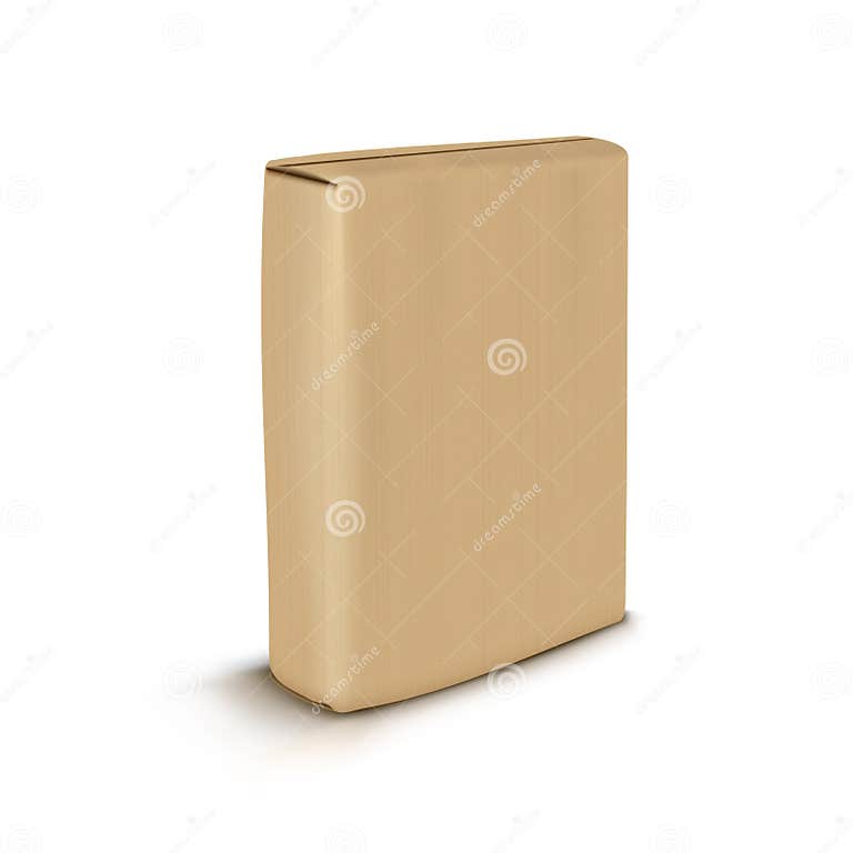 3D Realistic Light Beige Cement Pack Isolated Stock Vector ...