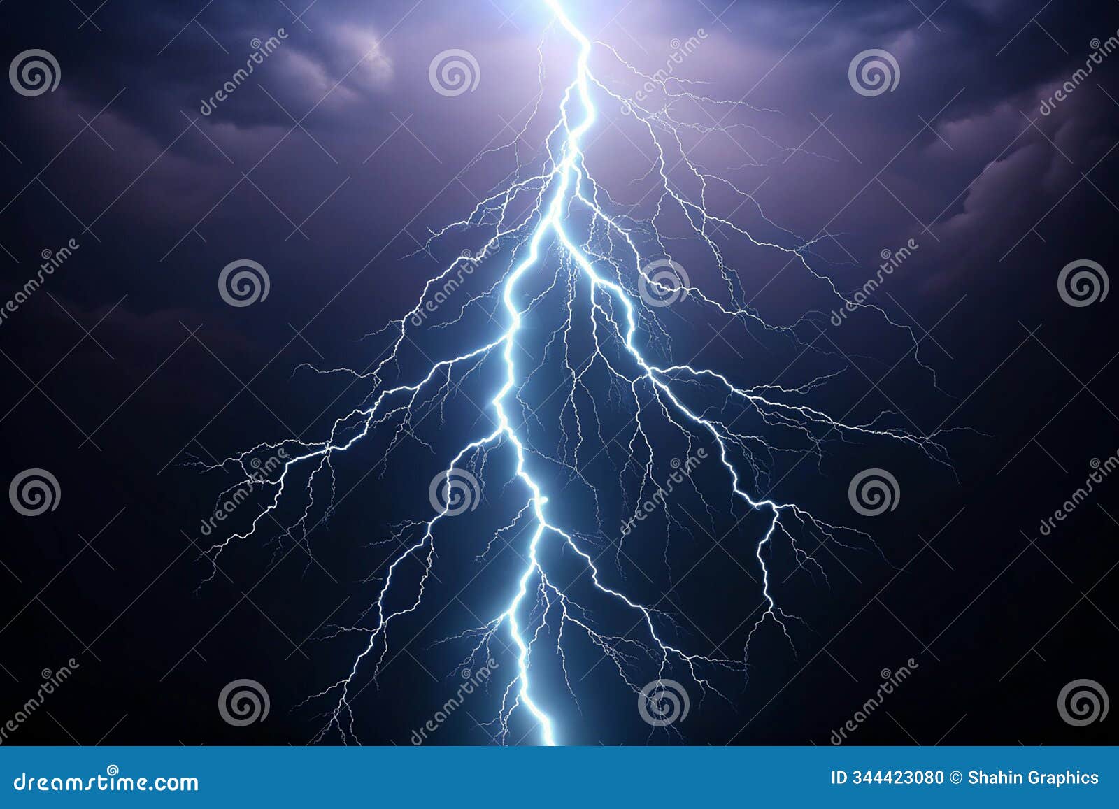 3d Realistic Lightning Bolt Vector Illustration Stock Illustration ...