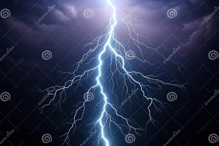 3d Realistic Lightning Bolt Vector Illustration Stock Illustration ...