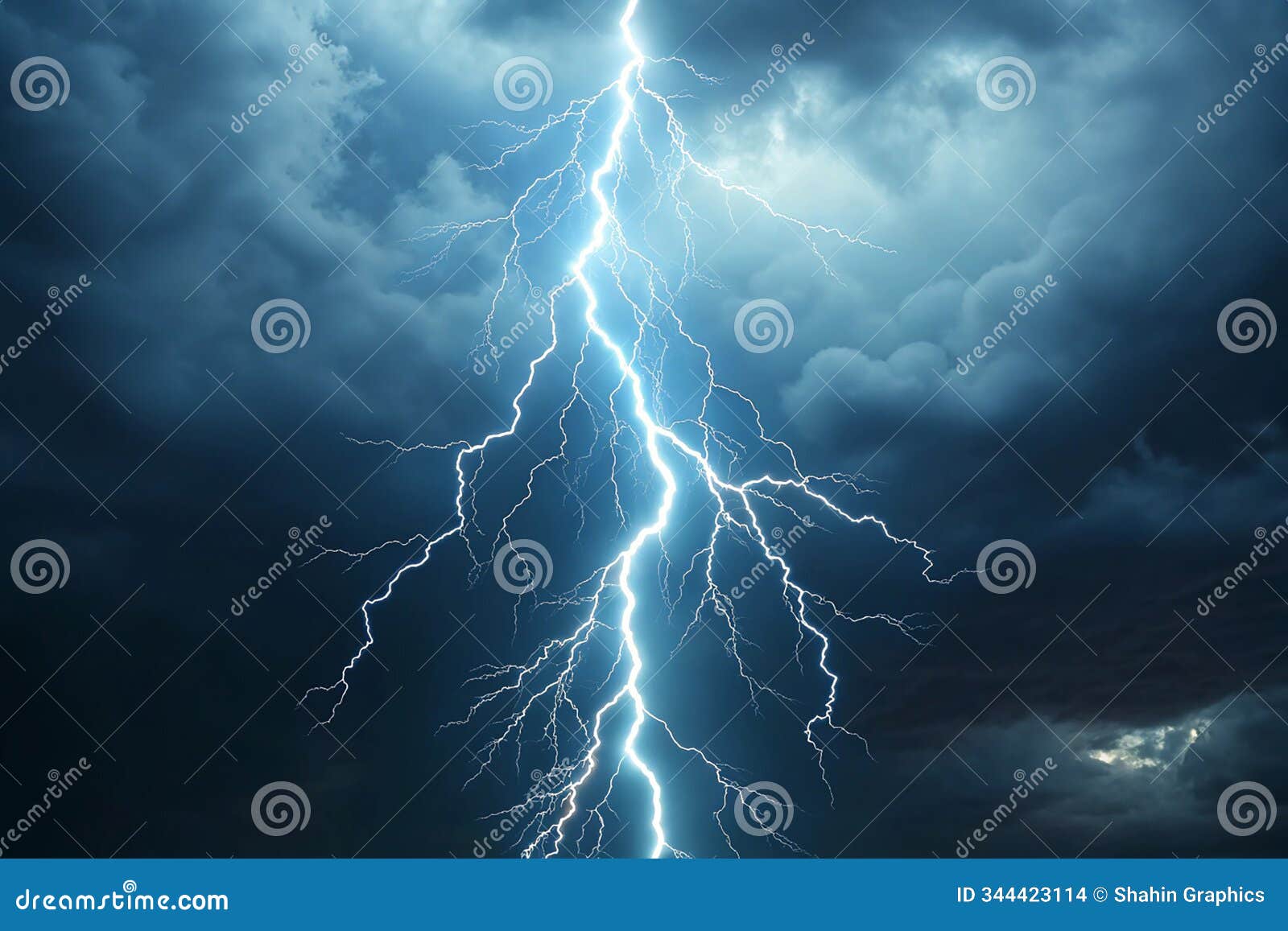 3d Realistic Lightning Bolt Vector Illustration Stock Illustration ...
