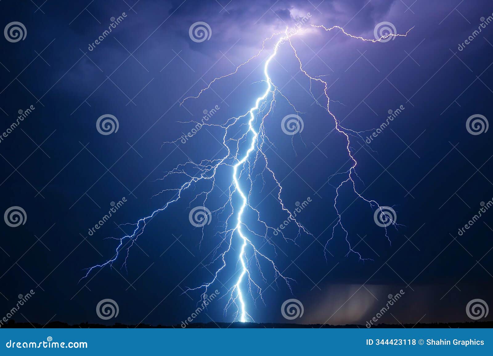 3d Realistic Lightning Bolt Vector Illustration Stock Illustration ...