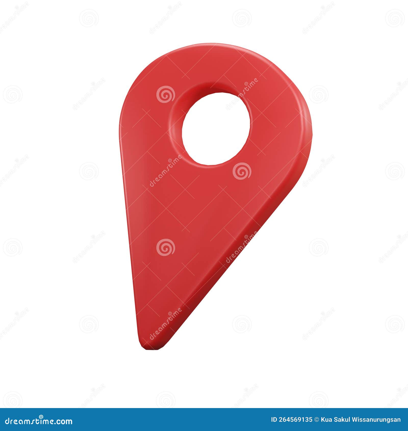 Realistic Location Checkmark Sign Icon On The White Glossy Background ...