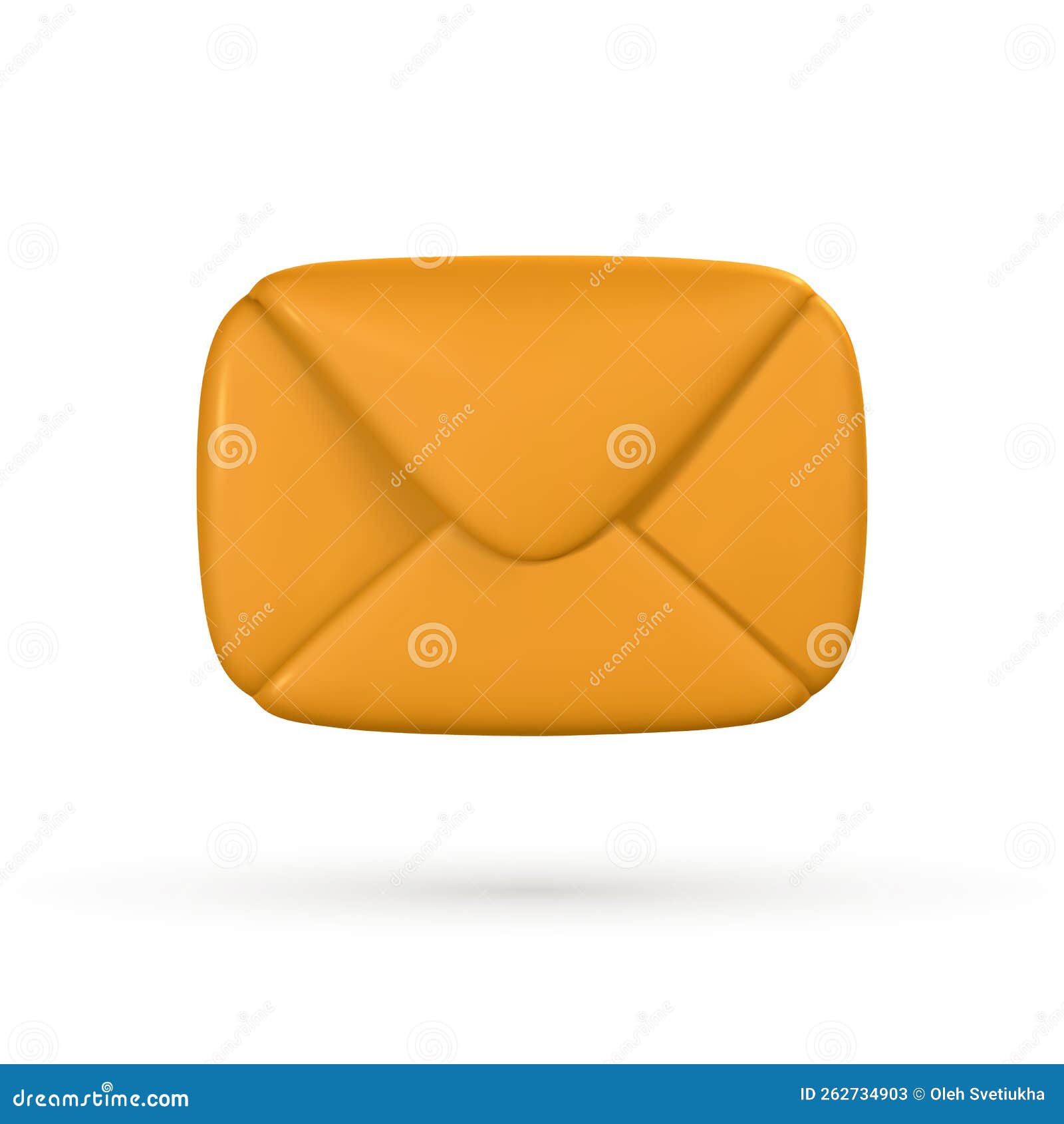 3d Realistic Mail Envelope Icon. Incoming Mail Notify. Online Email ...