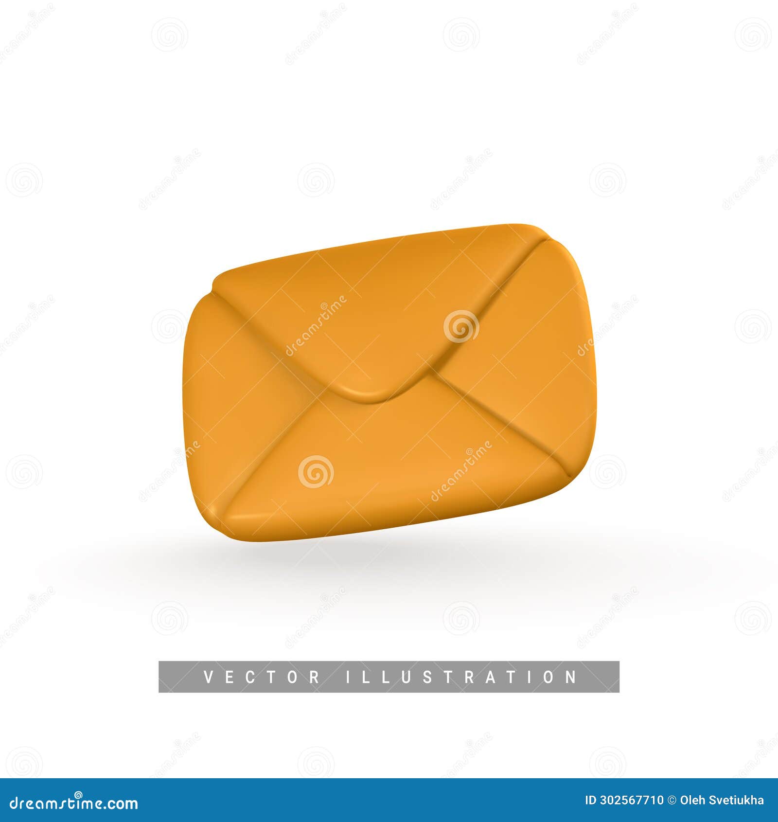 3d Realistic Mail Envelope Icon. Incoming Mail Notify. Online Email ...