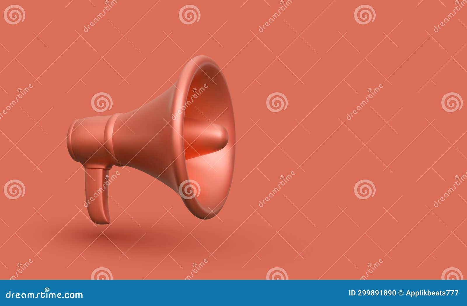 3d Realistic Megaphone Marketing Concept. Vector Illustration Stock ...