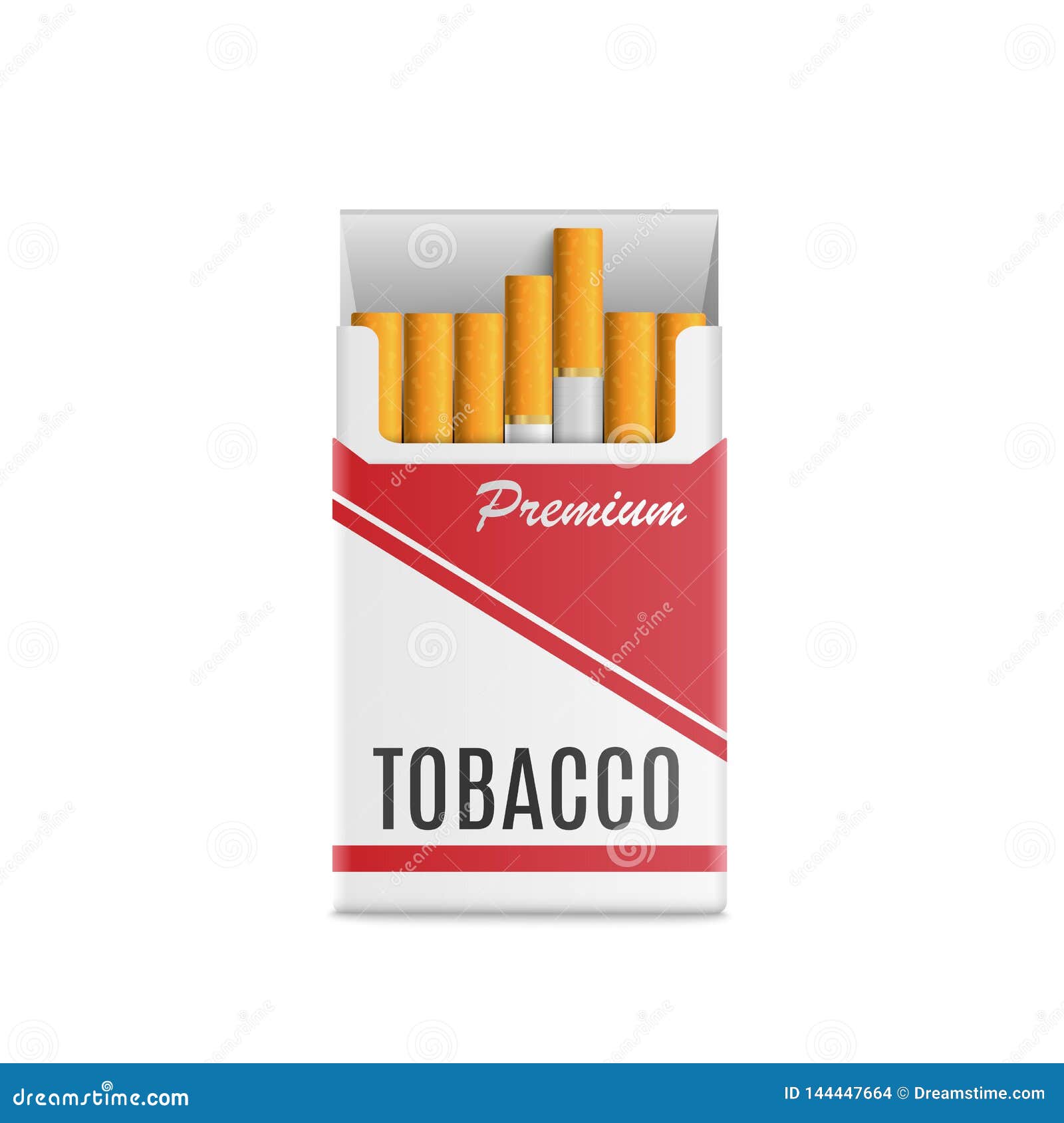 Mockup 3d Realistic Pack of Cigarettes. Vector Stock Vector ...