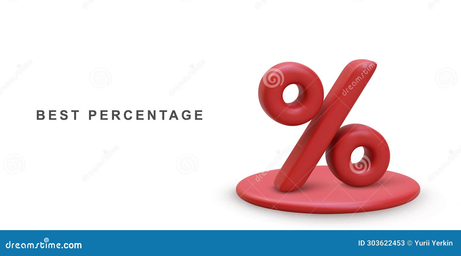 Realistic 3d Percentage Symbols Collection Cartoon Vector ...