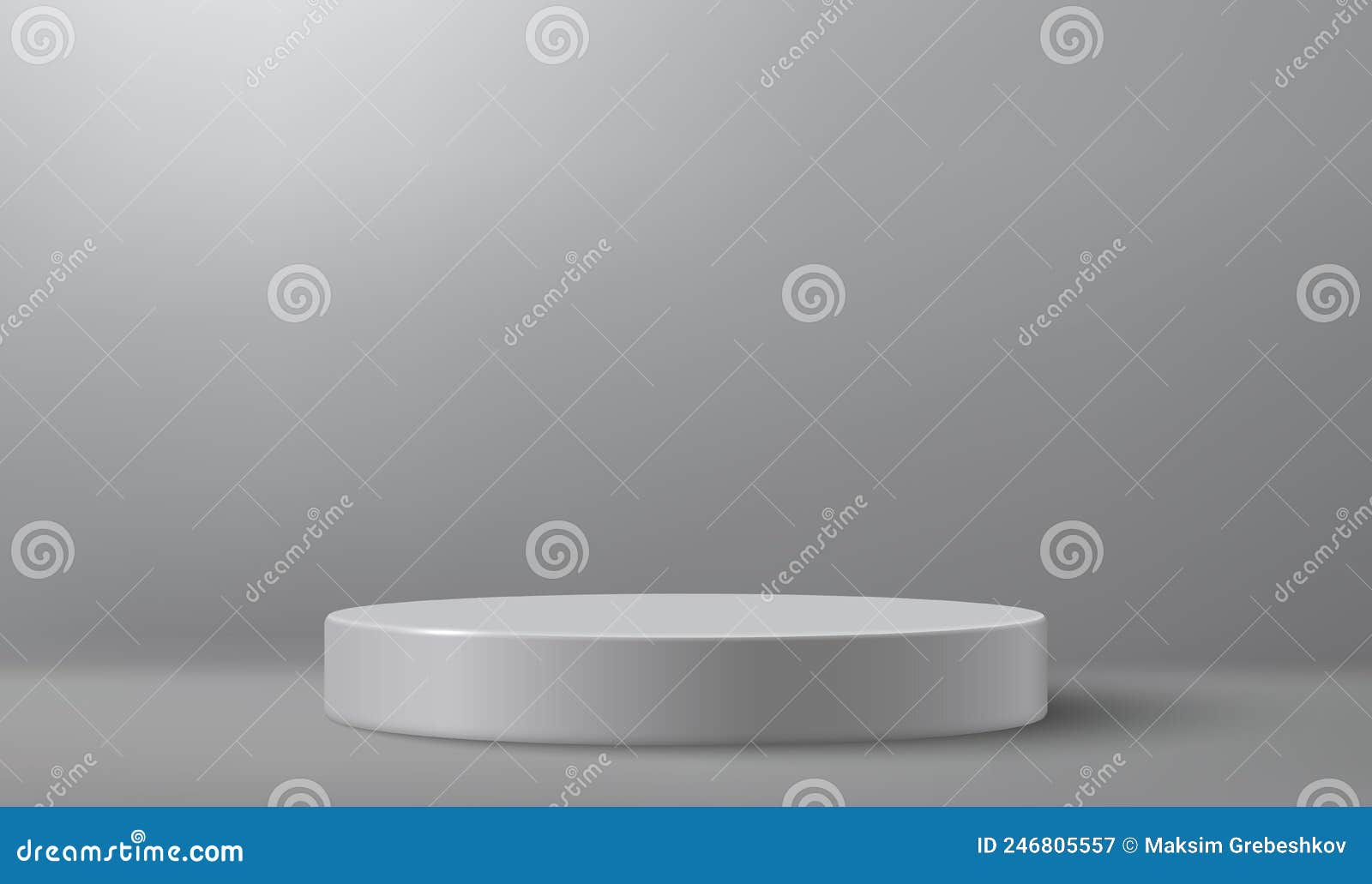 3d Realistic Podium or Pedestal on Empty Studio Background Stock Vector ...