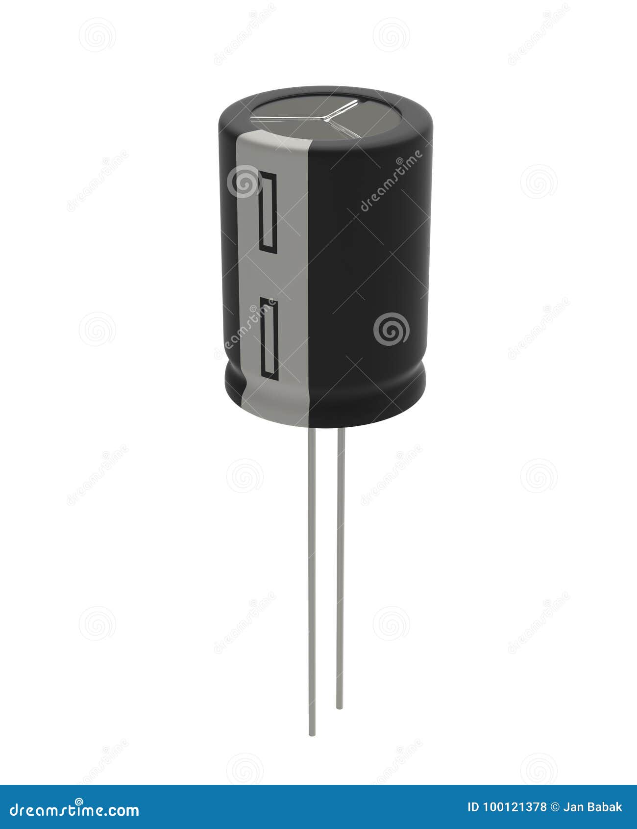 Capacitor stock illustration. Illustration of closeup - 100121378