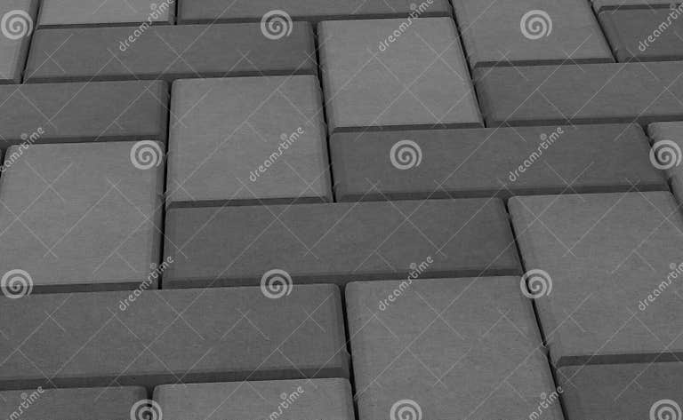 Render of Black Lock Paving Texture. Stock Illustration - Illustration ...