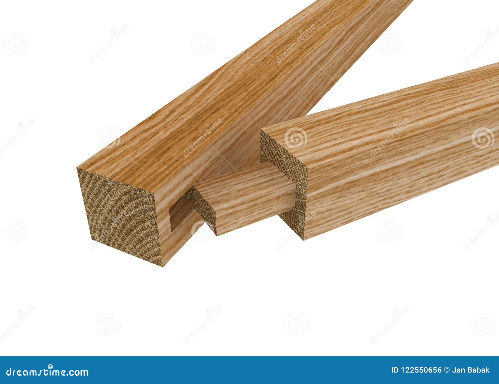 Tenon Inserted Into A Mortis. Royalty-Free Stock Photo | CartoonDealer ...