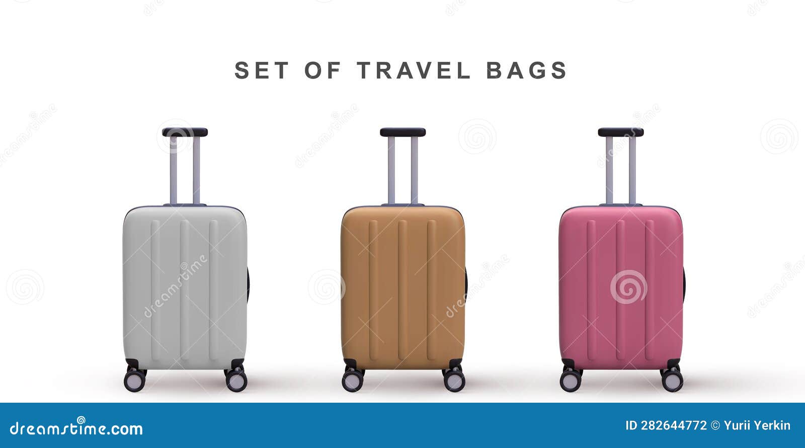 Trolley Bags Vector Illustration | CartoonDealer.com #17558256