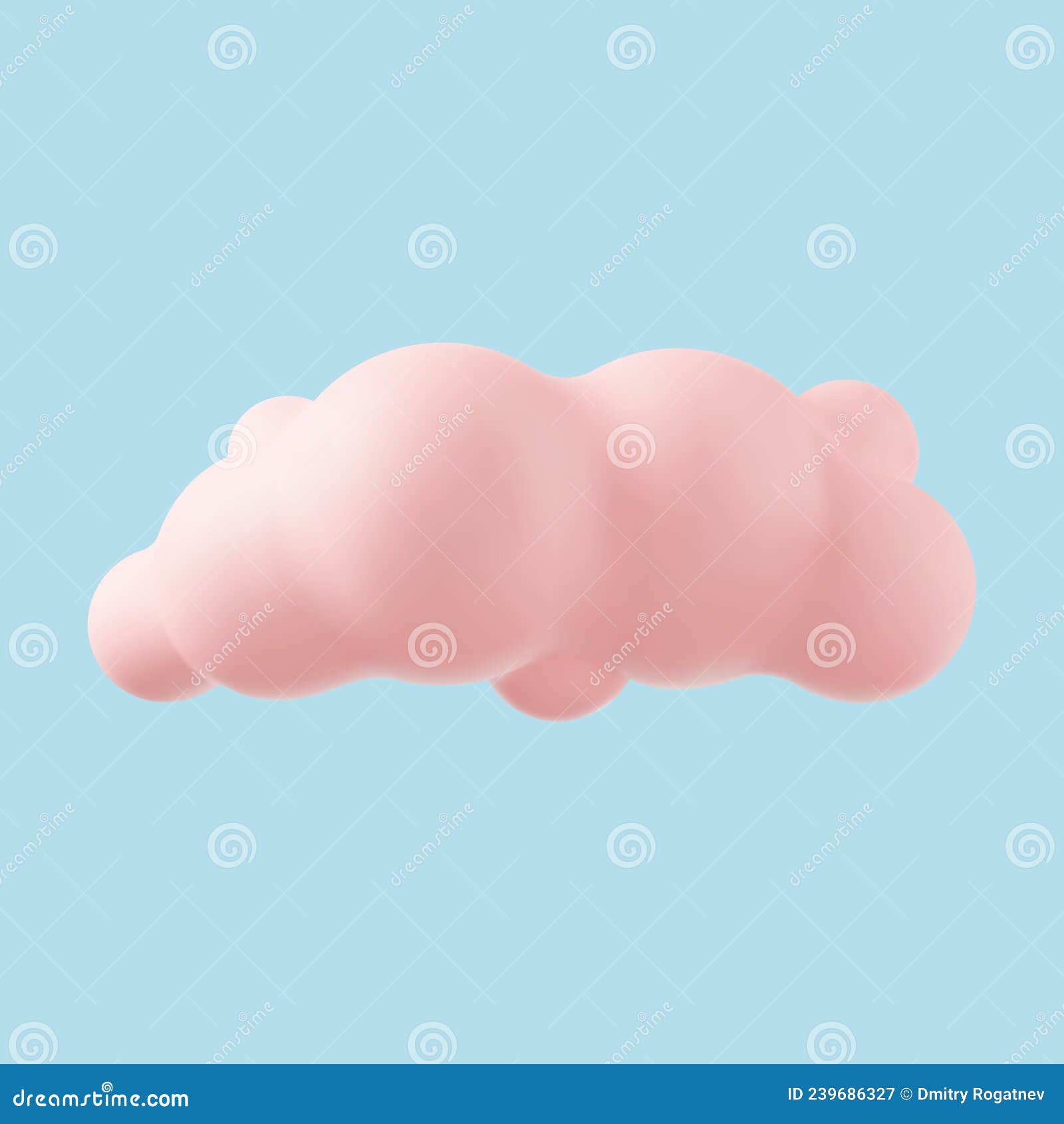 3d realistic simple clouds stock vector. Illustration of balloon ...