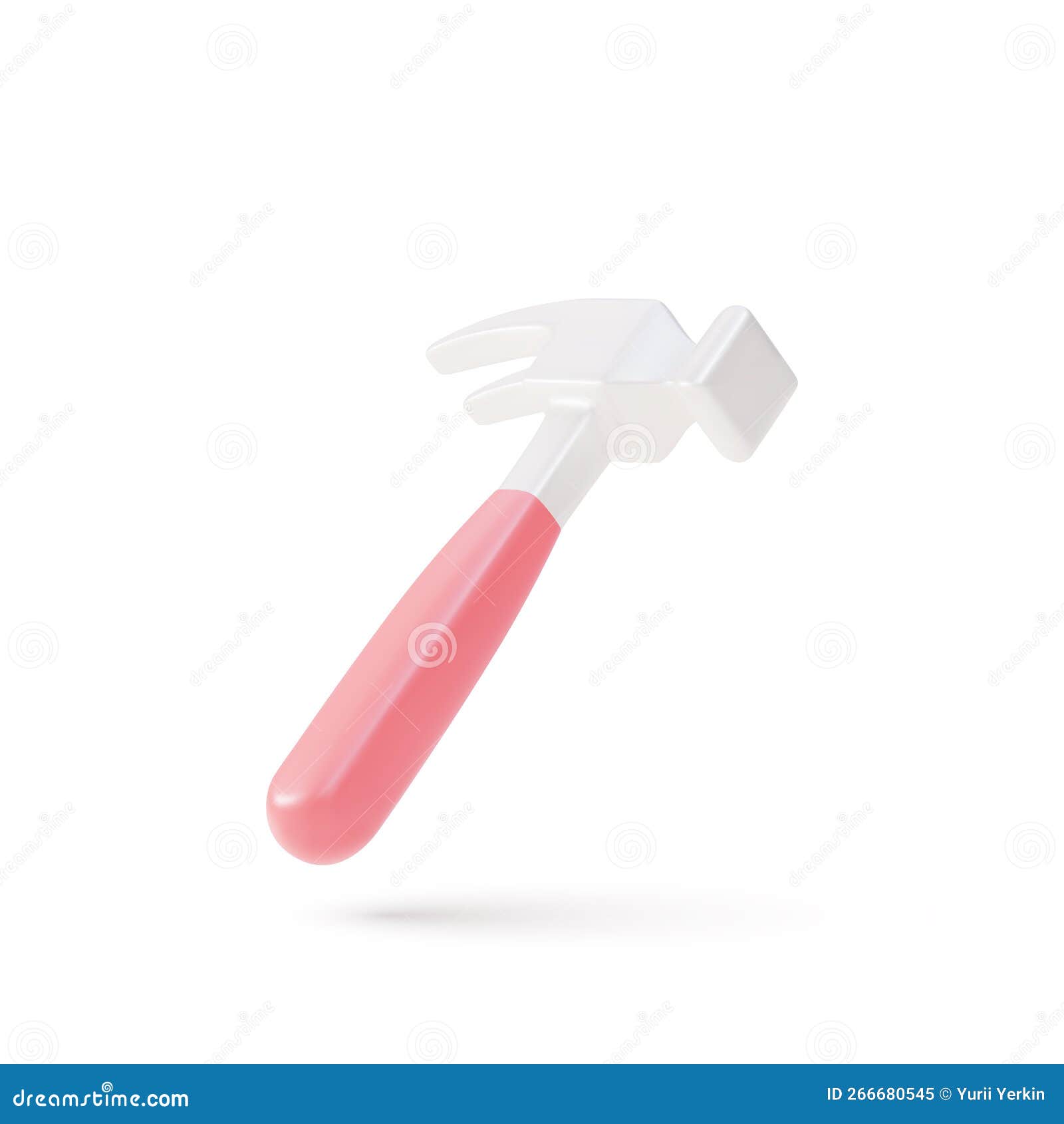3d Realistic Simple with Hammer. Vector Illustration Stock Vector ...
