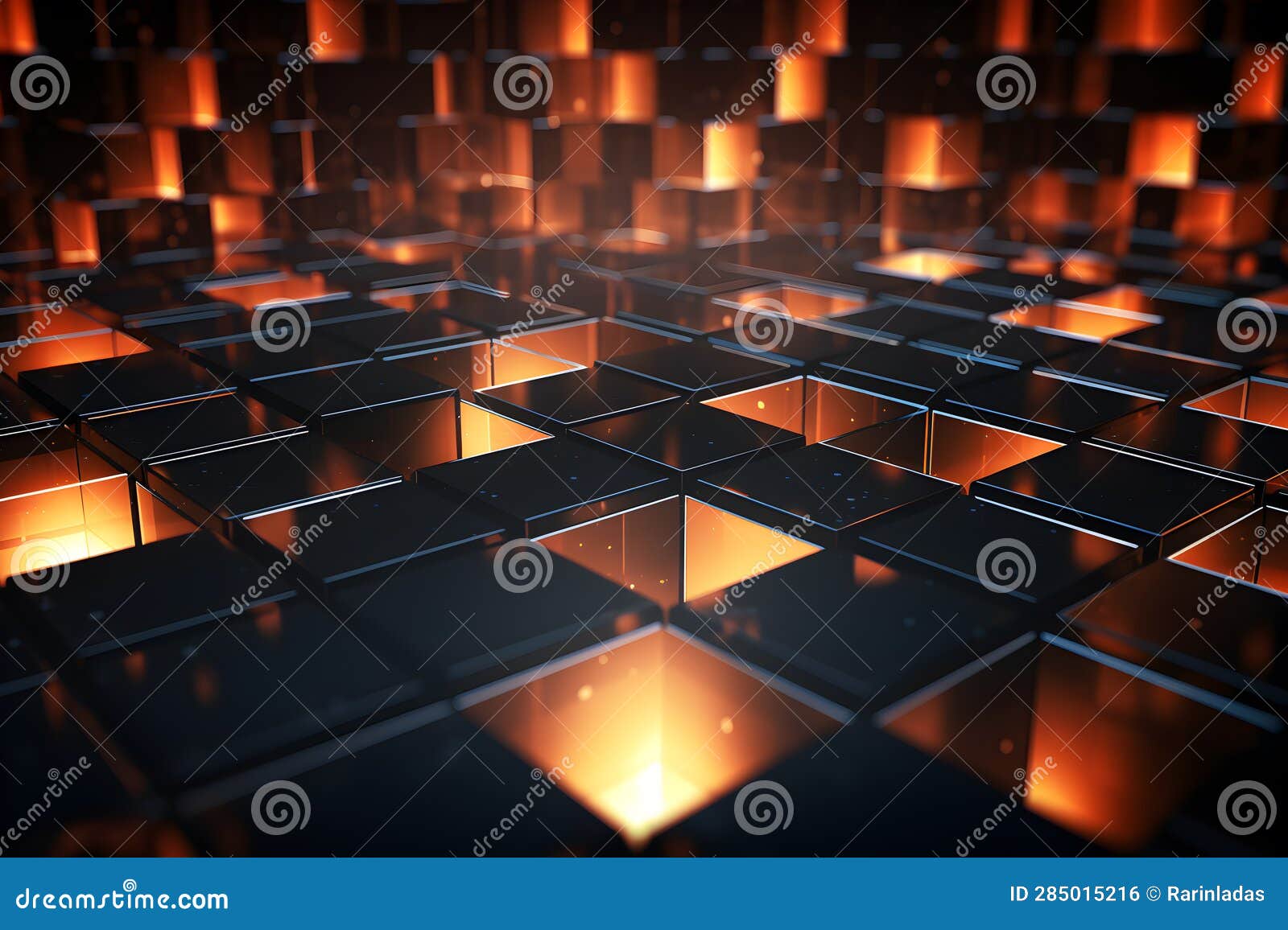 3D Realistic Square Texture with LED Lights. Generative AI Stock ...