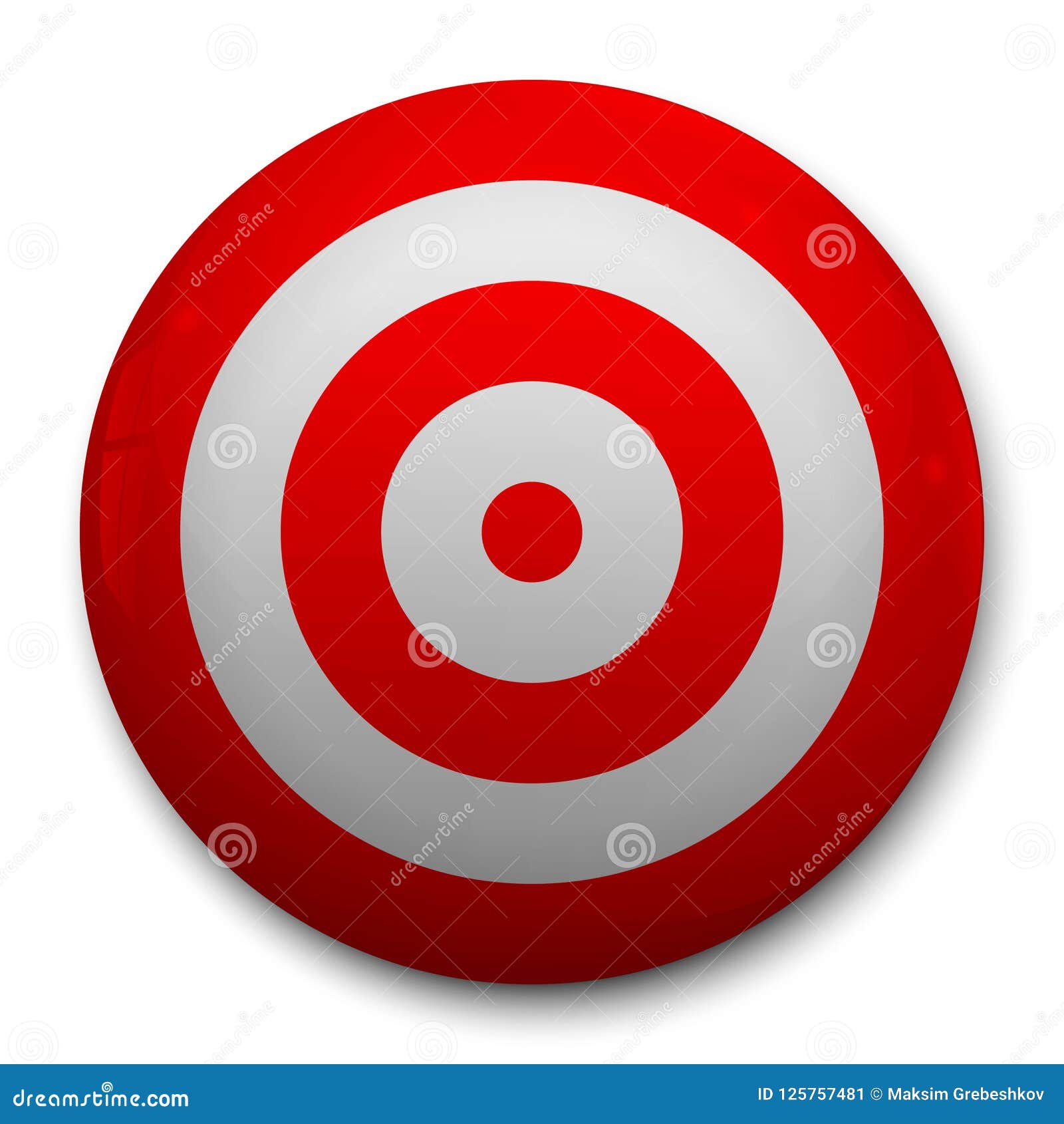 3d realistic Target stock vector. Illustration of perfection - 125757481