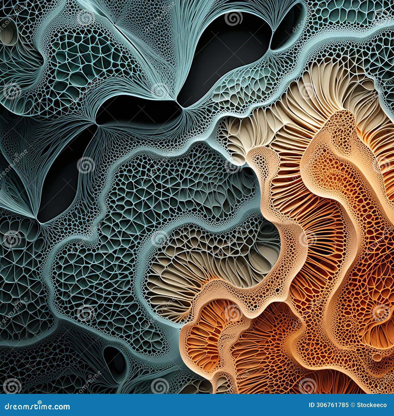 3d Realistic Texture Abstract with Organic Nature-inspired Forms Stock ...