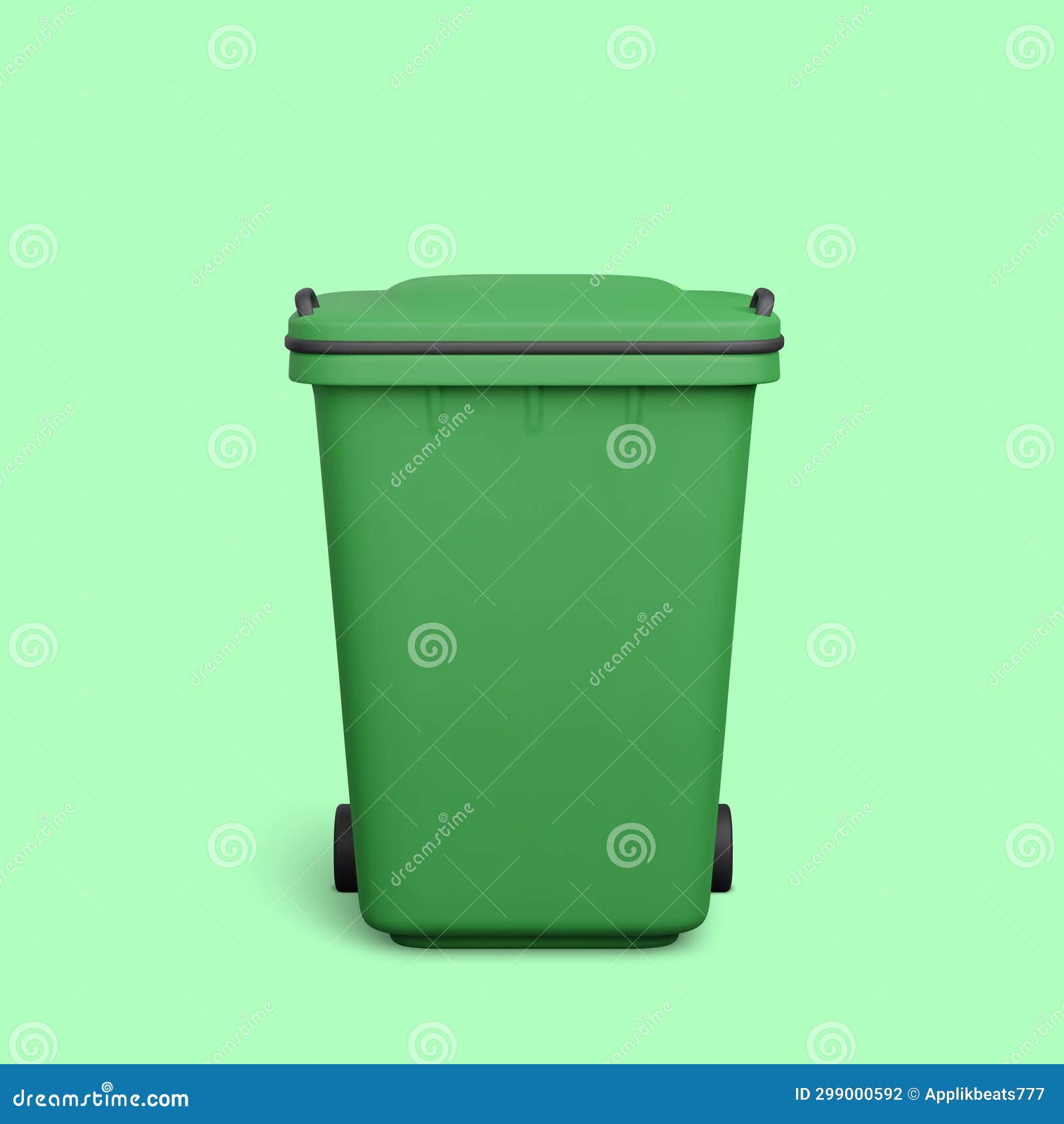 Realistic Trash Bag. 3D Garbage Sack For Dustbin, Mockup Plastic Waste ...