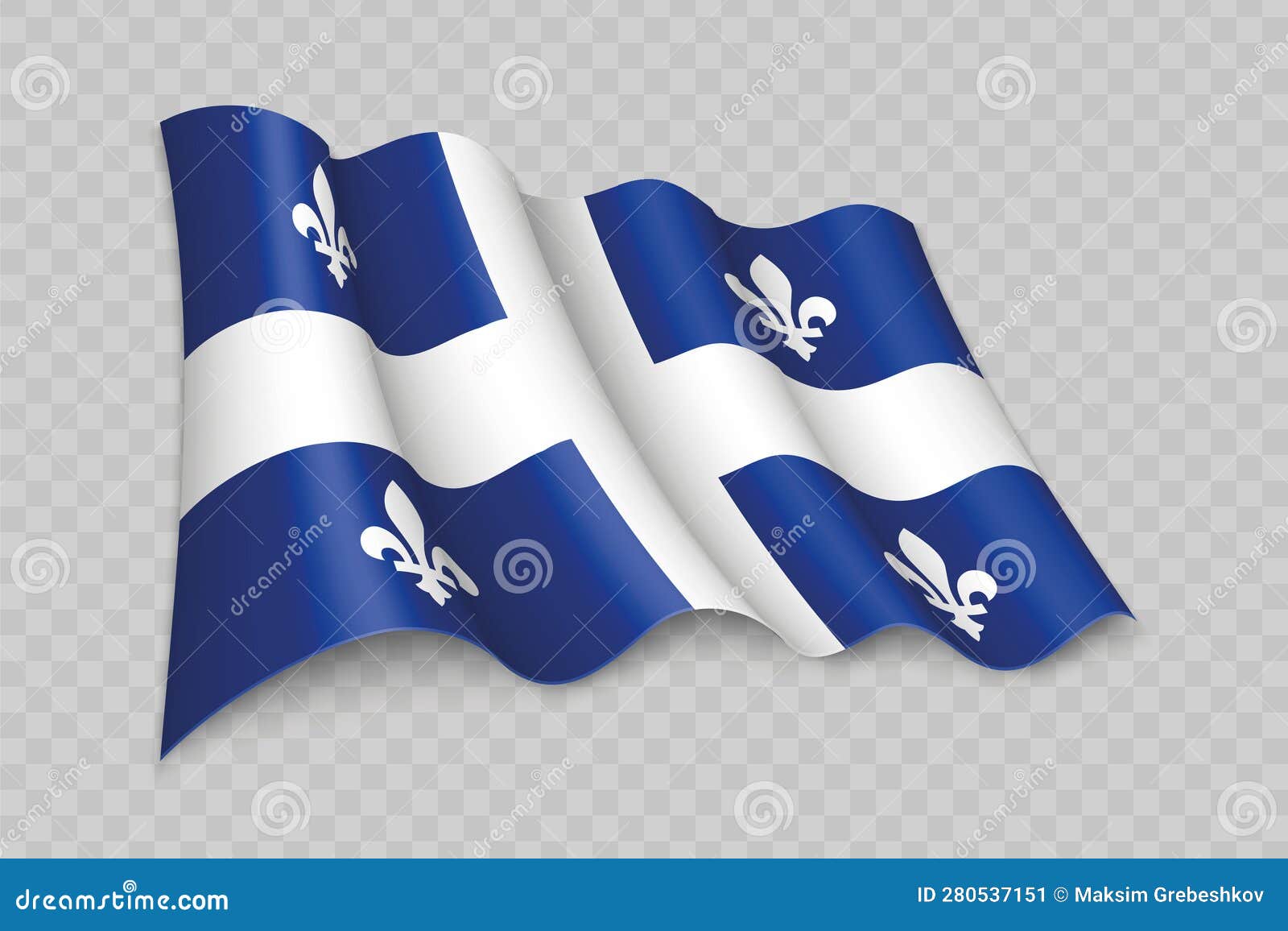Quebec Map On Transparent Background. Province Of Quebec Map With ...