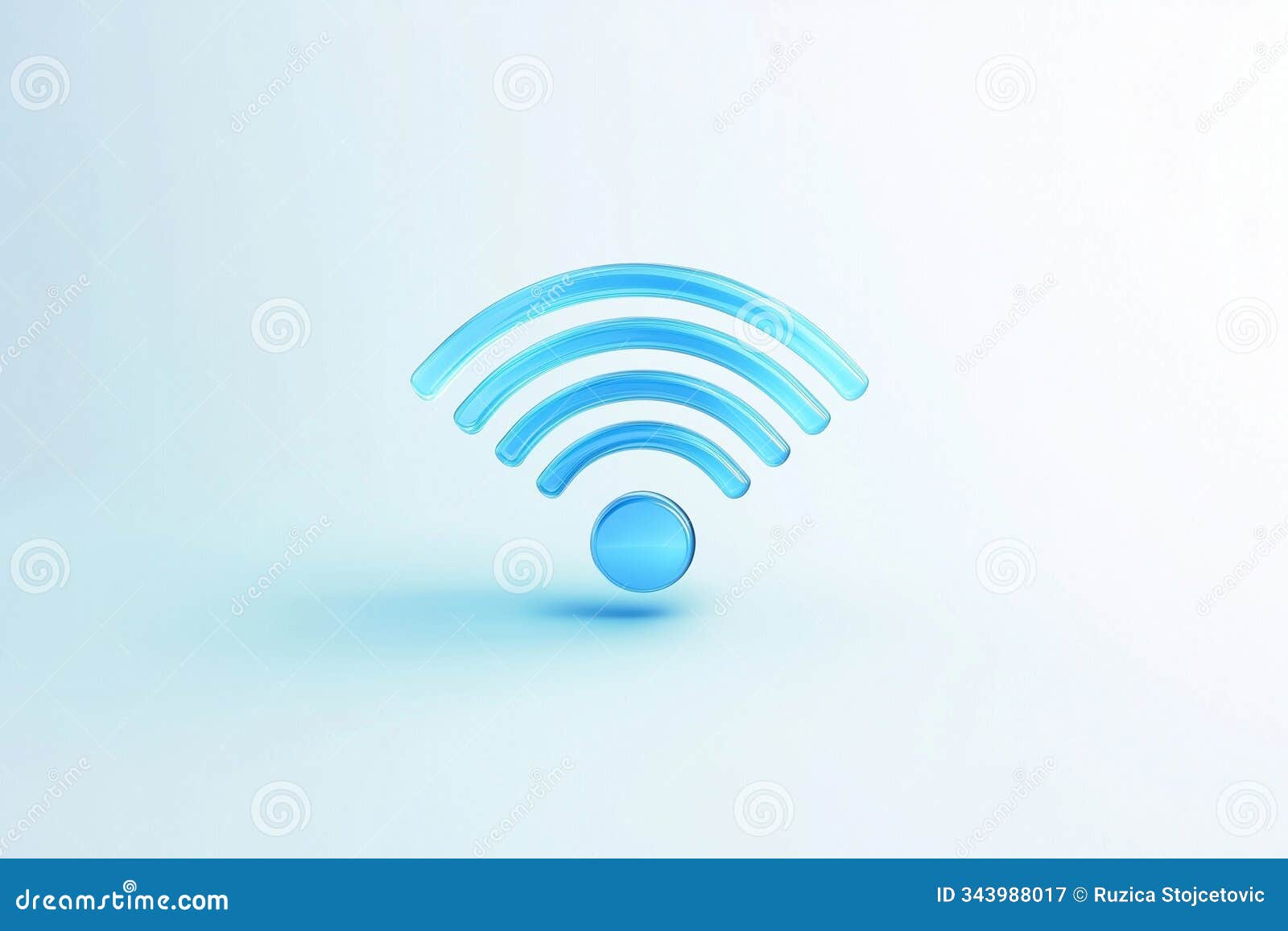 3D Realistic Wireless Network Illustration Ai Illustration Stock ...