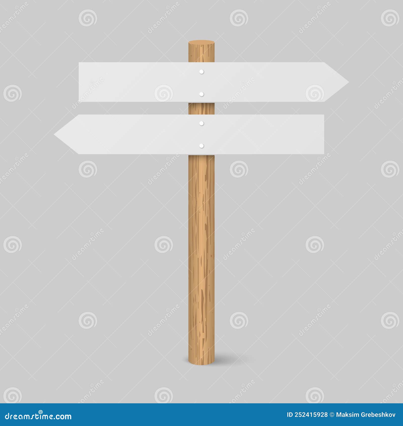 Signboard Blank Announcement Signal On Grid Netting Transparent ...