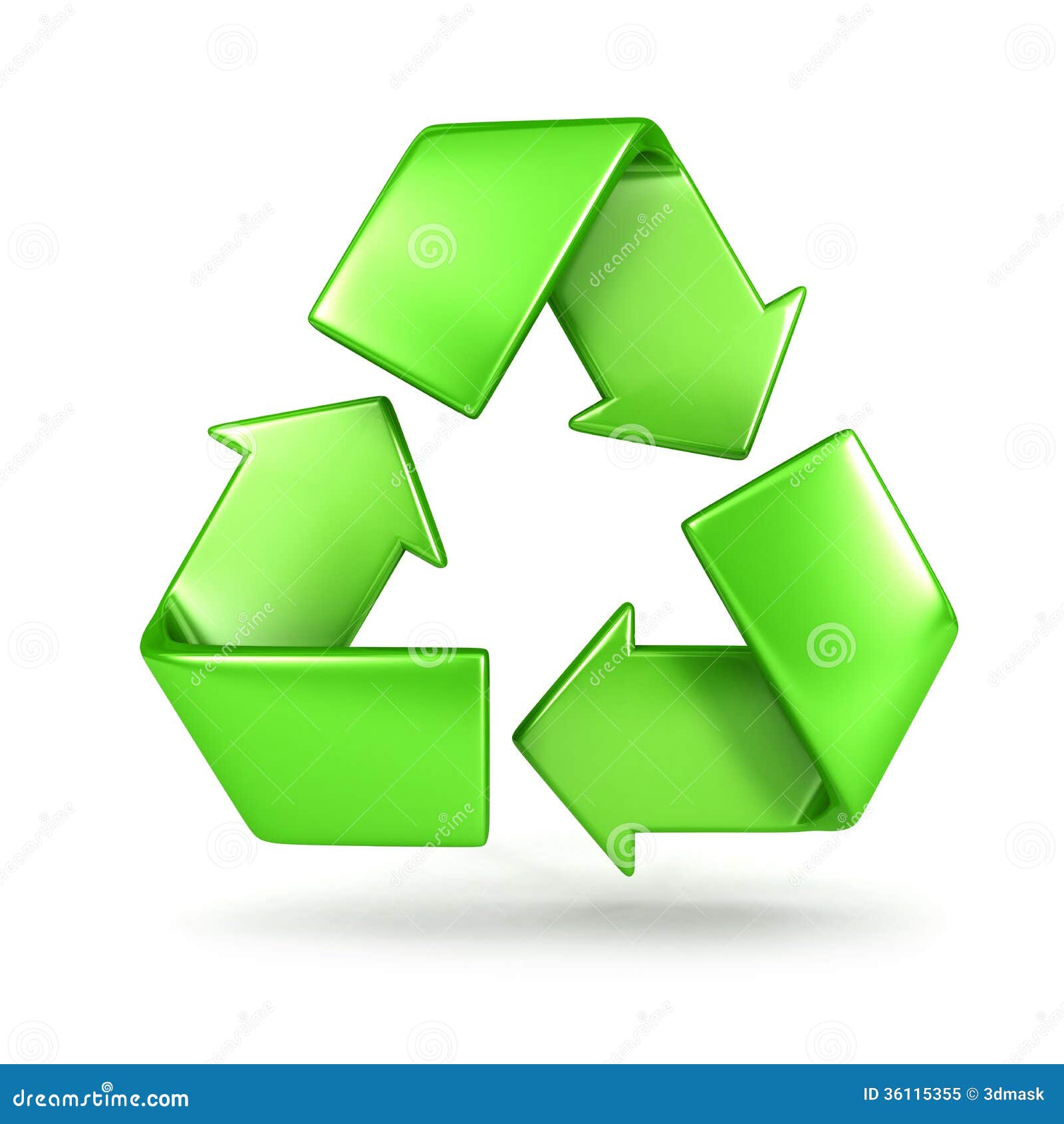 3d reciclam o sinal ilustração stock. Ilustração de global - 36115355