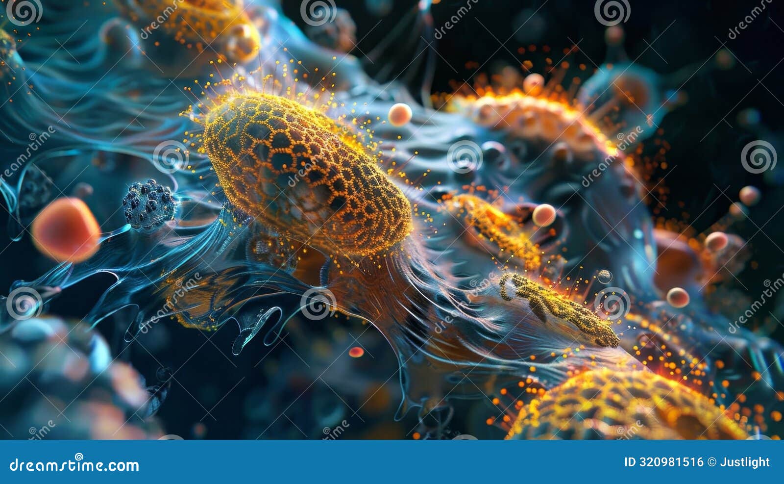 A 3D Reconstruction of a Phagolysosome Visualizing the Elaborate ...