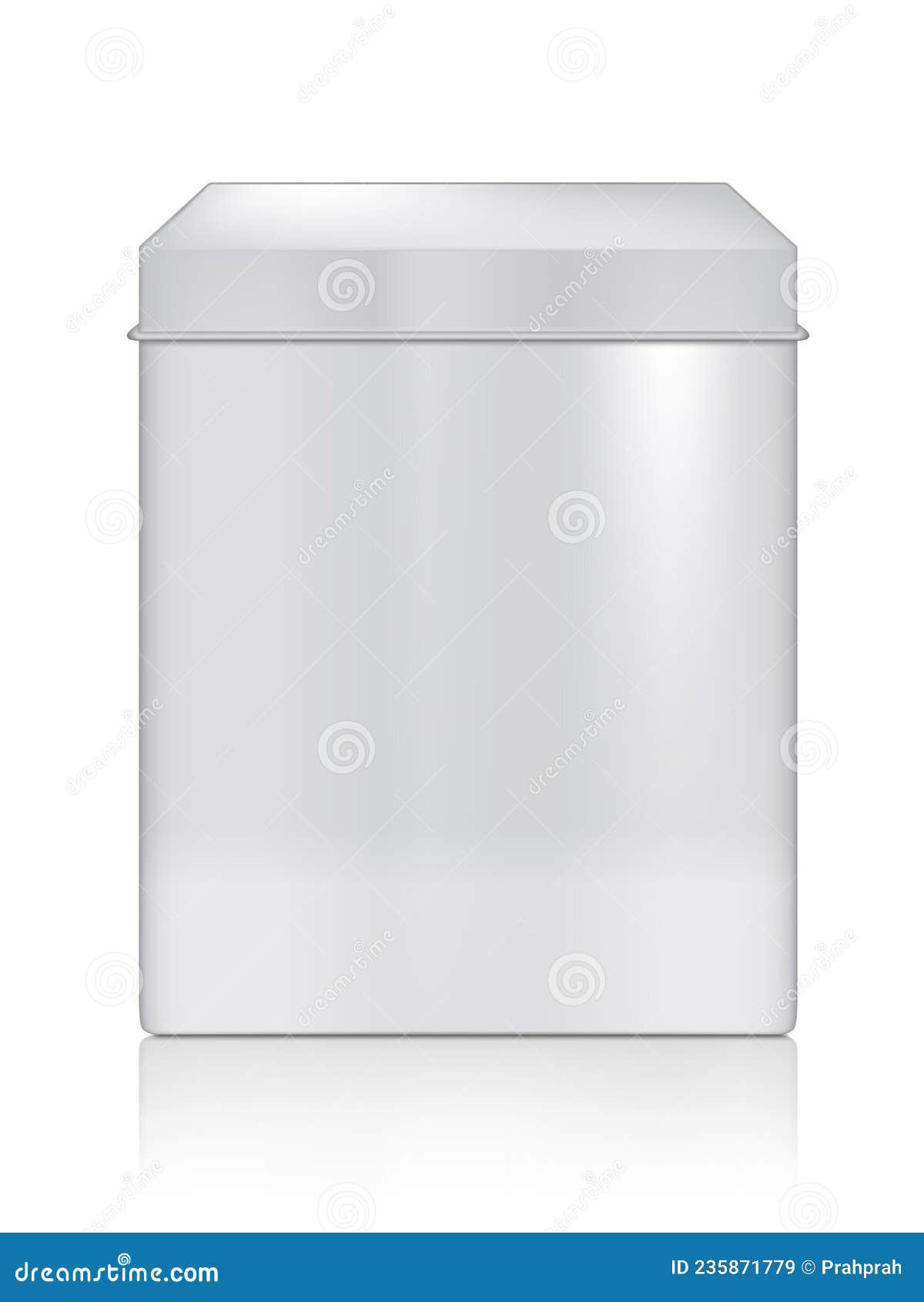 3D Rectangular Aluminum Black Metal Box Container Packaging Mockup ...