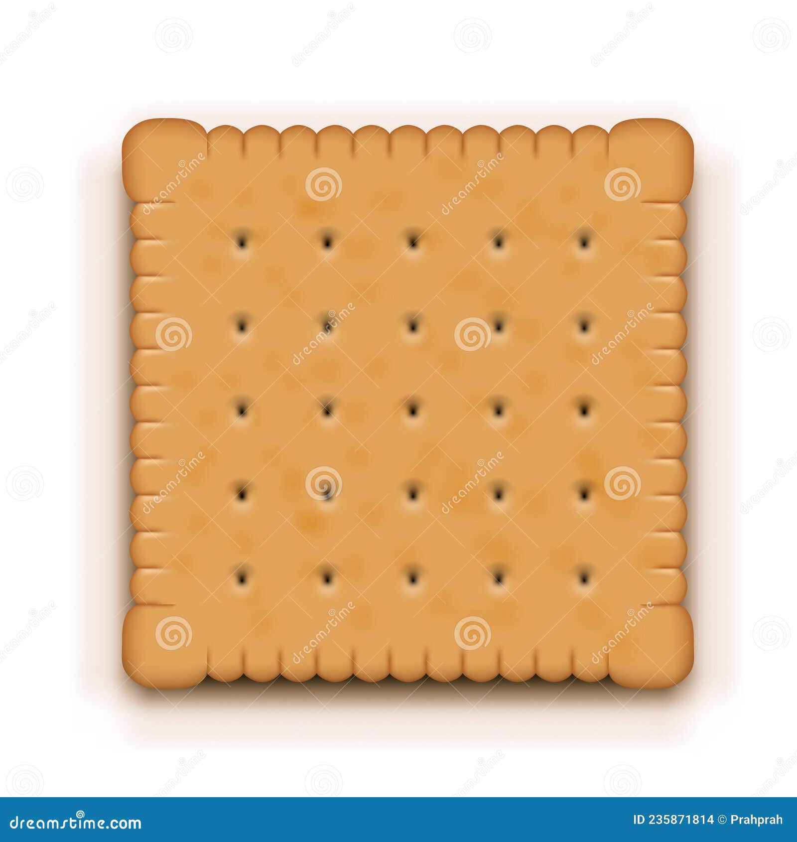 Rectangular Realistic Cookie Sandwich. Crispy Pastry With Filling ...