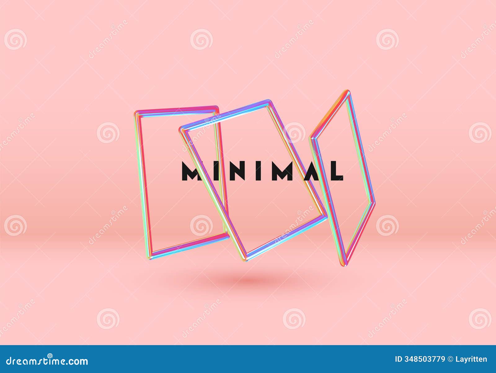 3d Rectangle Shape Objects. Stock Illustration - Illustration of figure ...