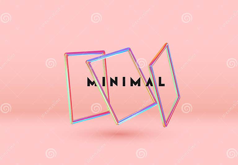 3d Rectangle Shape Objects. Stock Illustration - Illustration of figure ...