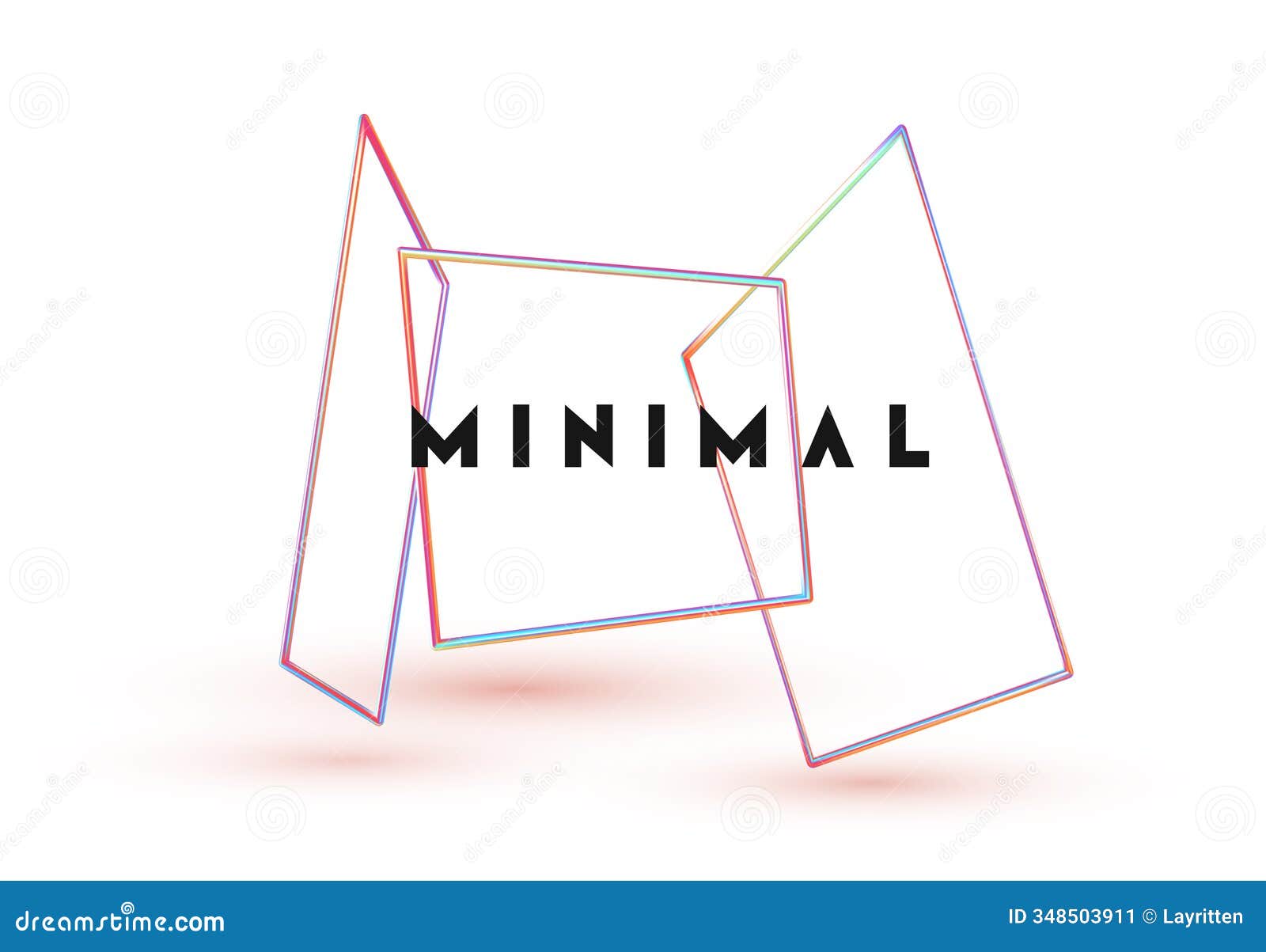 3d Rectangle Shape Objects. Stock Illustration - Illustration of ...