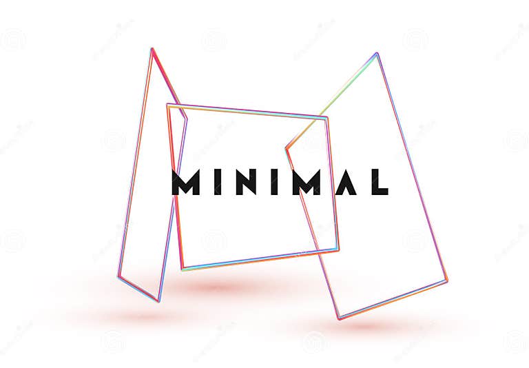 3d Rectangle Shape Objects. Stock Illustration - Illustration of ...