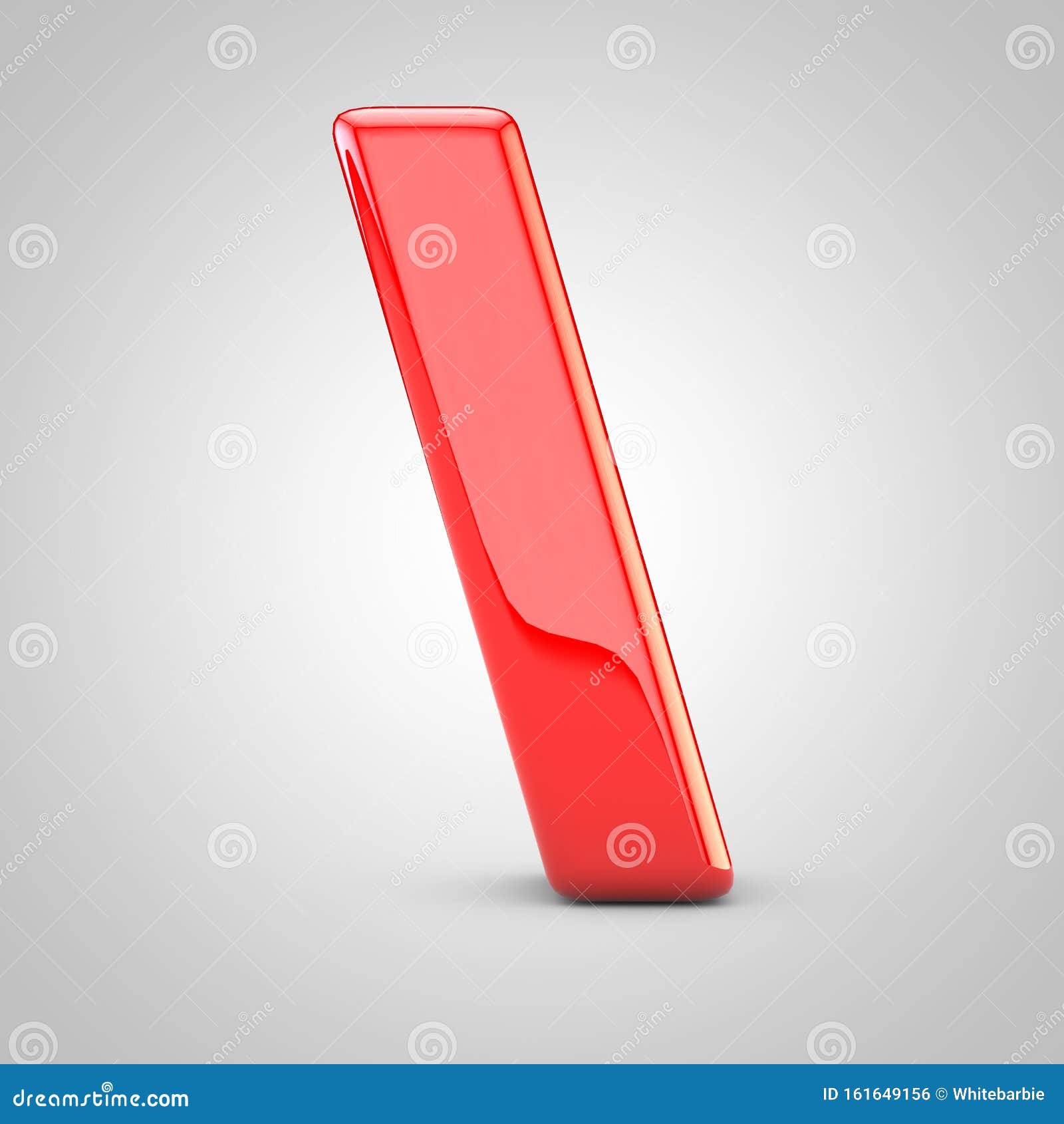 3D Red Back Slash Symbol Isolated White Background Stock Illustration ...