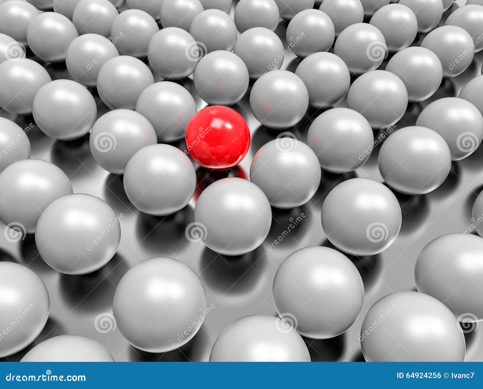 3D Red Ball Background stock illustration. Illustration of leader ...