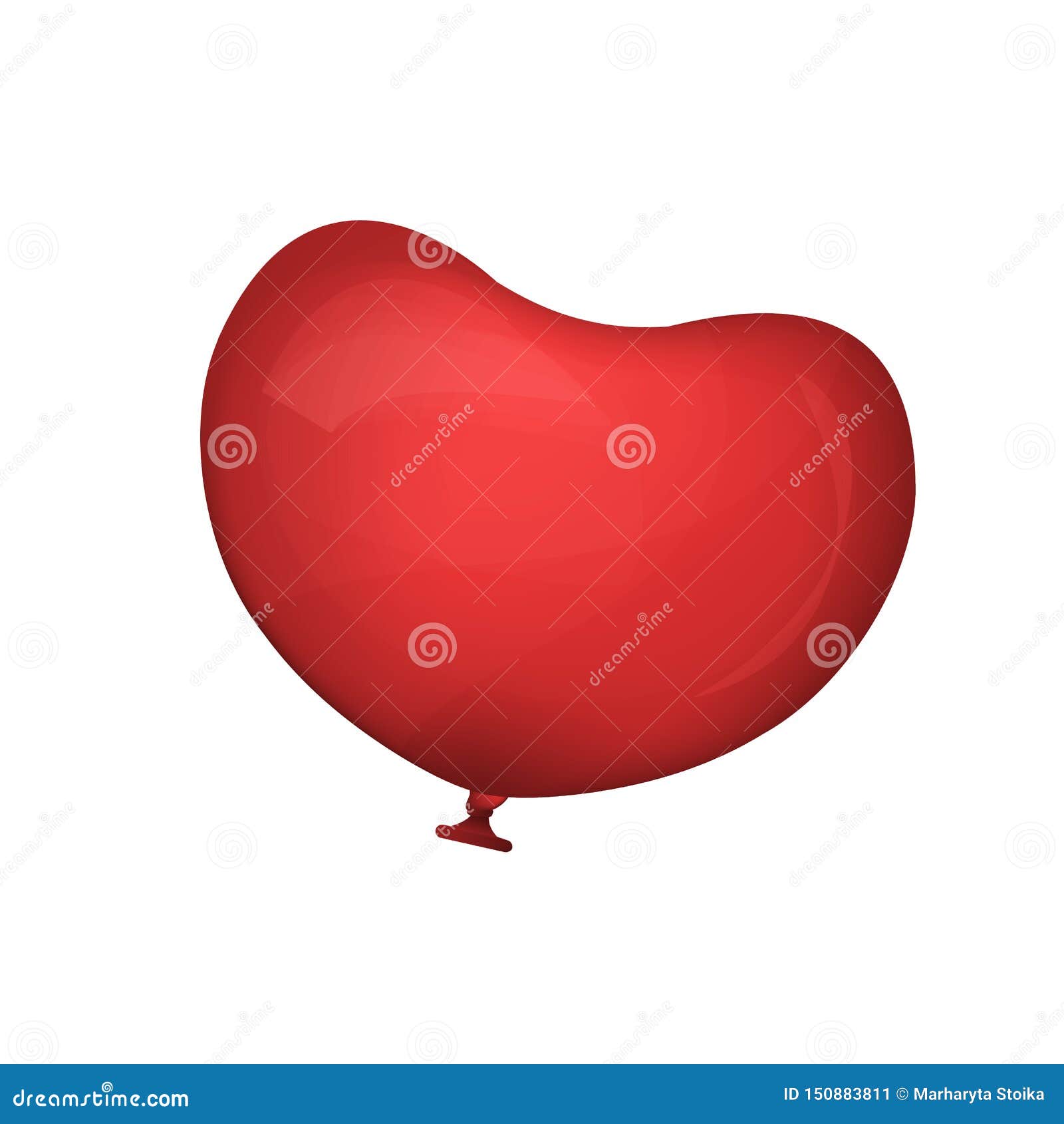 3d red balloon. stock vector. Illustration of celebrate - 150883811