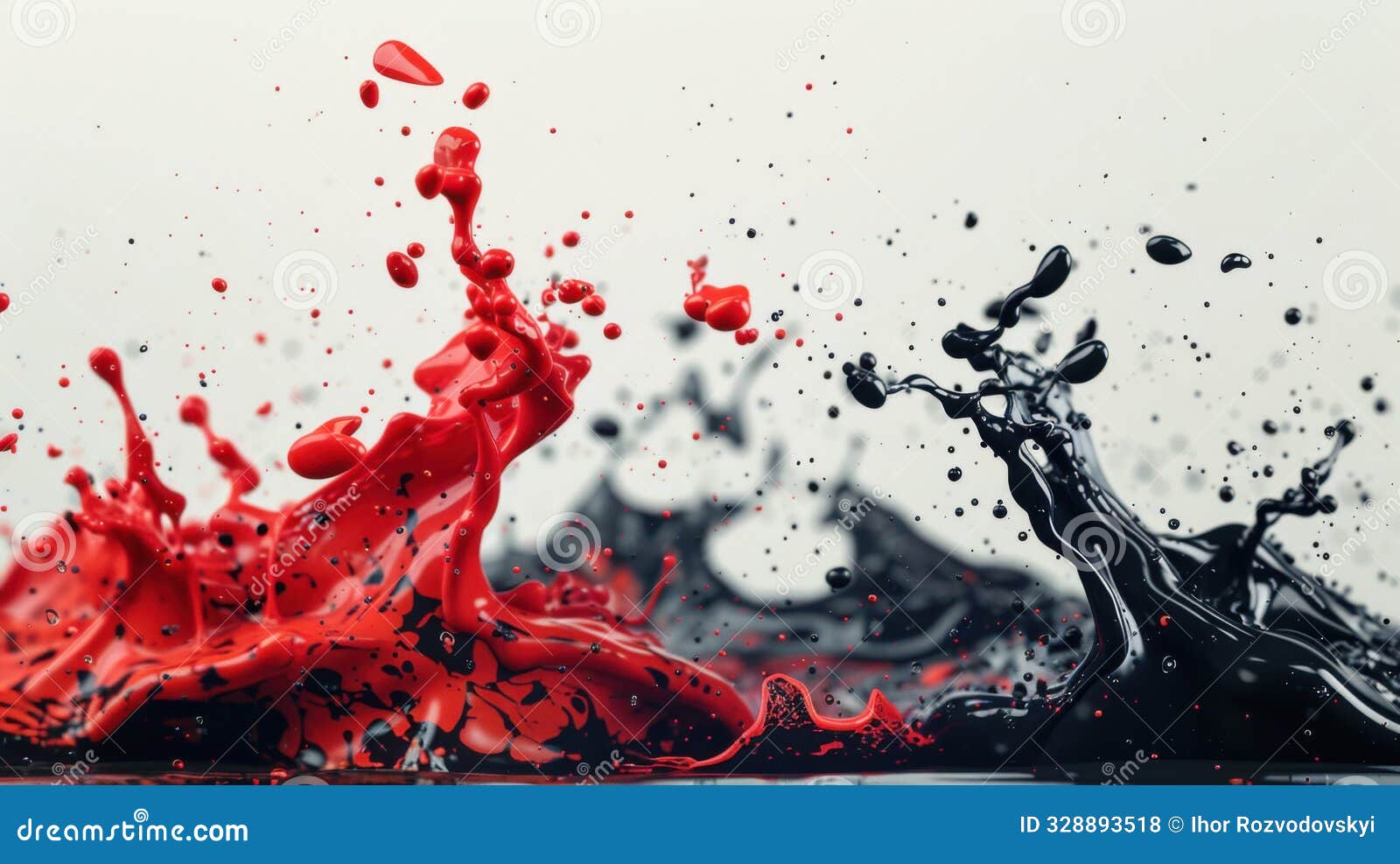 3D red and black liquid stock illustration. Illustration of background - 328893518