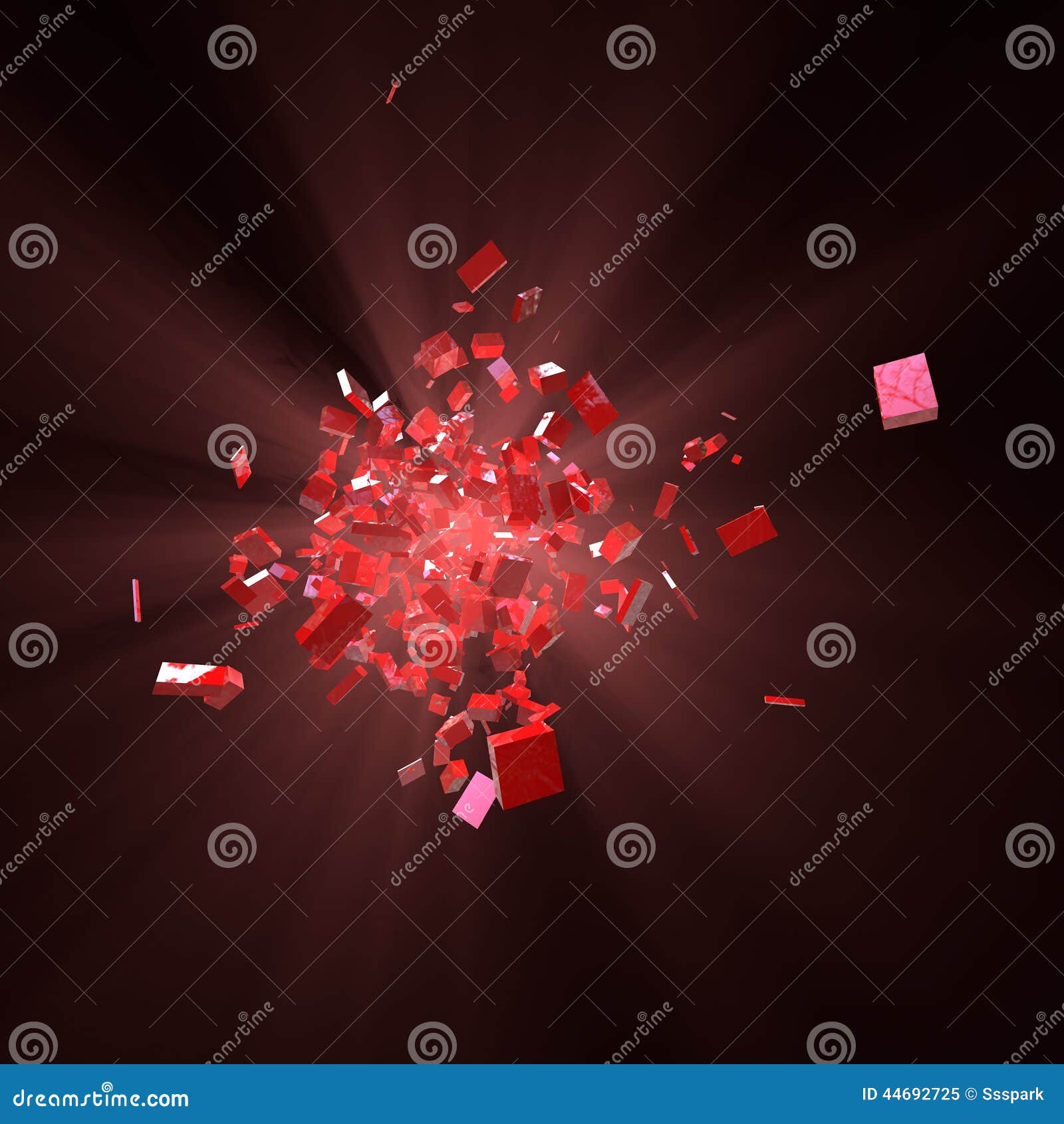 3D Red Blocks Royalty-Free Stock Photo | CartoonDealer.com #44692725