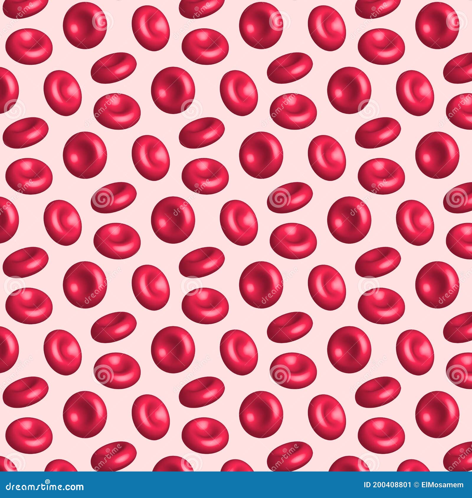 3d Red Blood Cells Seamless Pattern Stock Image - Image of human ...