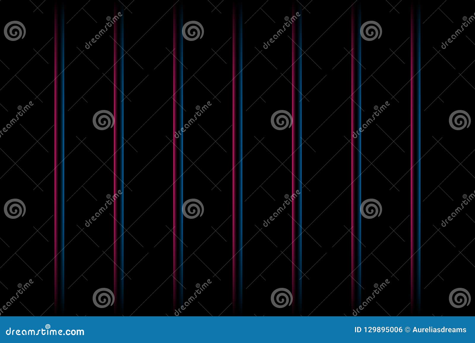 Neon Vertical Lines, Frame. Neon Lights Sign. Vector Abstract ...