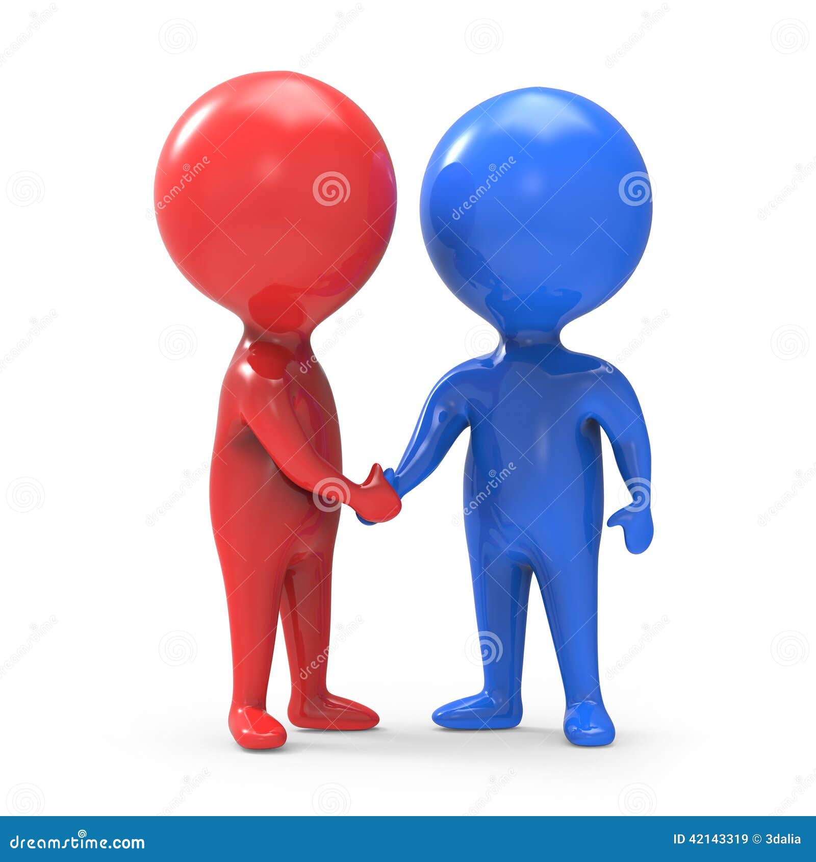 3d Red Blue Man Shake Hands Stock Illustrations – 14 3d Red Blue Man ...