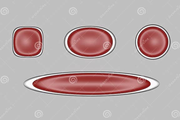 3D red button layout stock illustration. Illustration of circle - 182554837