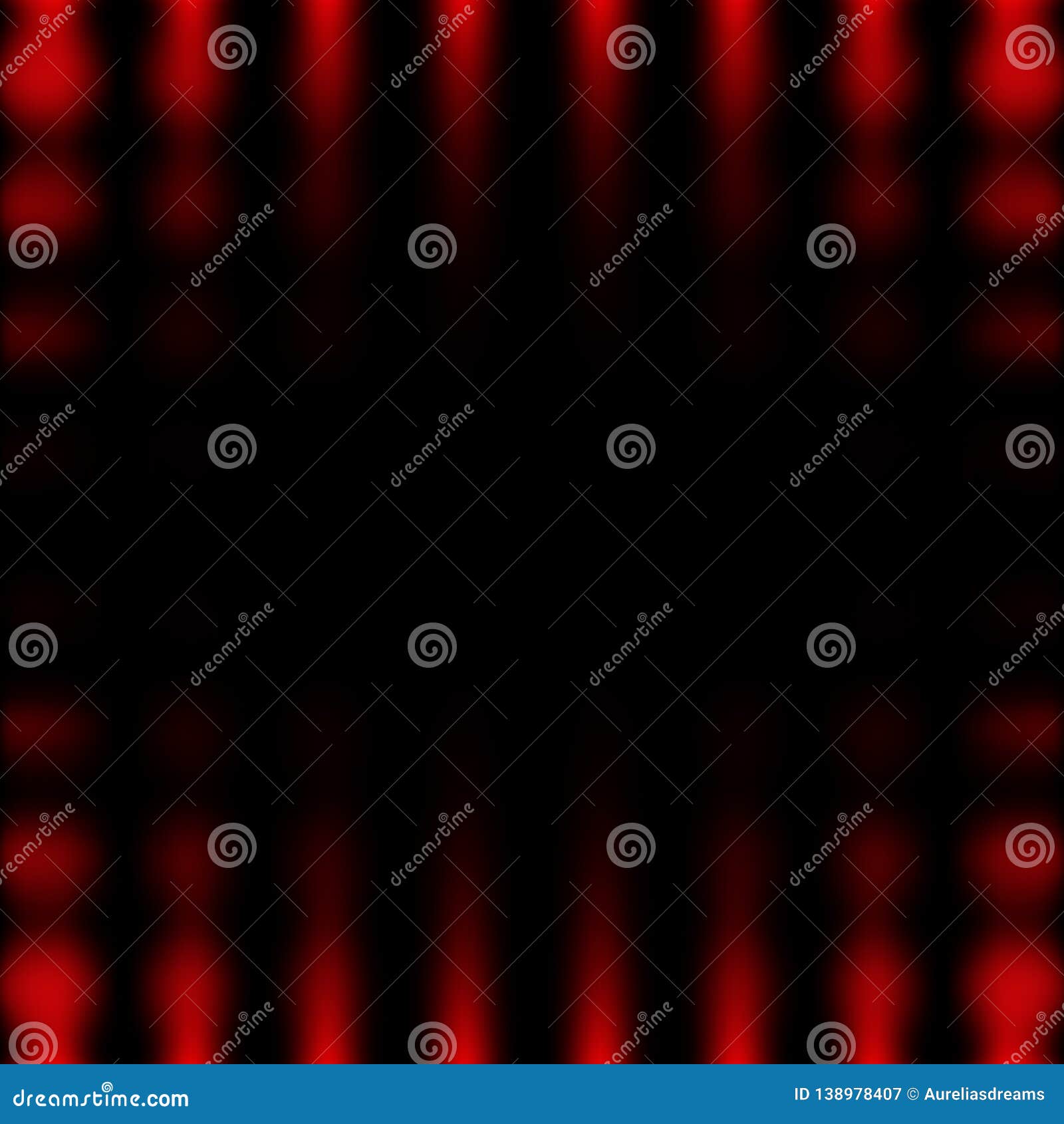 3d Red Fading Neon Light Elements on Black Background. Futuristic ...