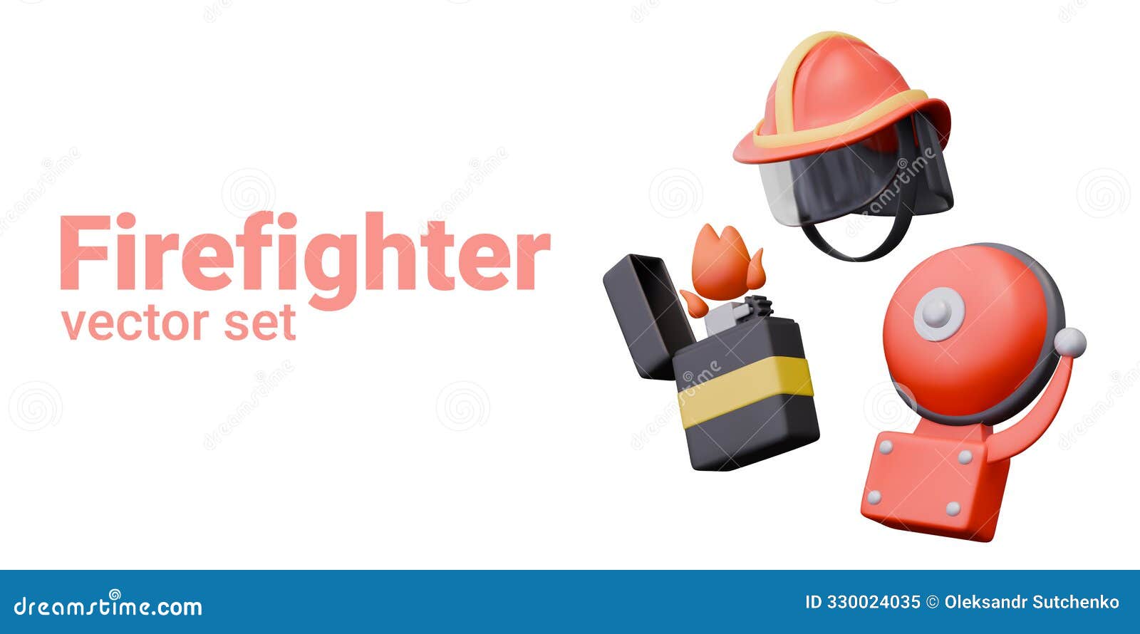 Firefighter Work Icon, Black Vector Sign With Editable Strokes, Concept Illustration ...